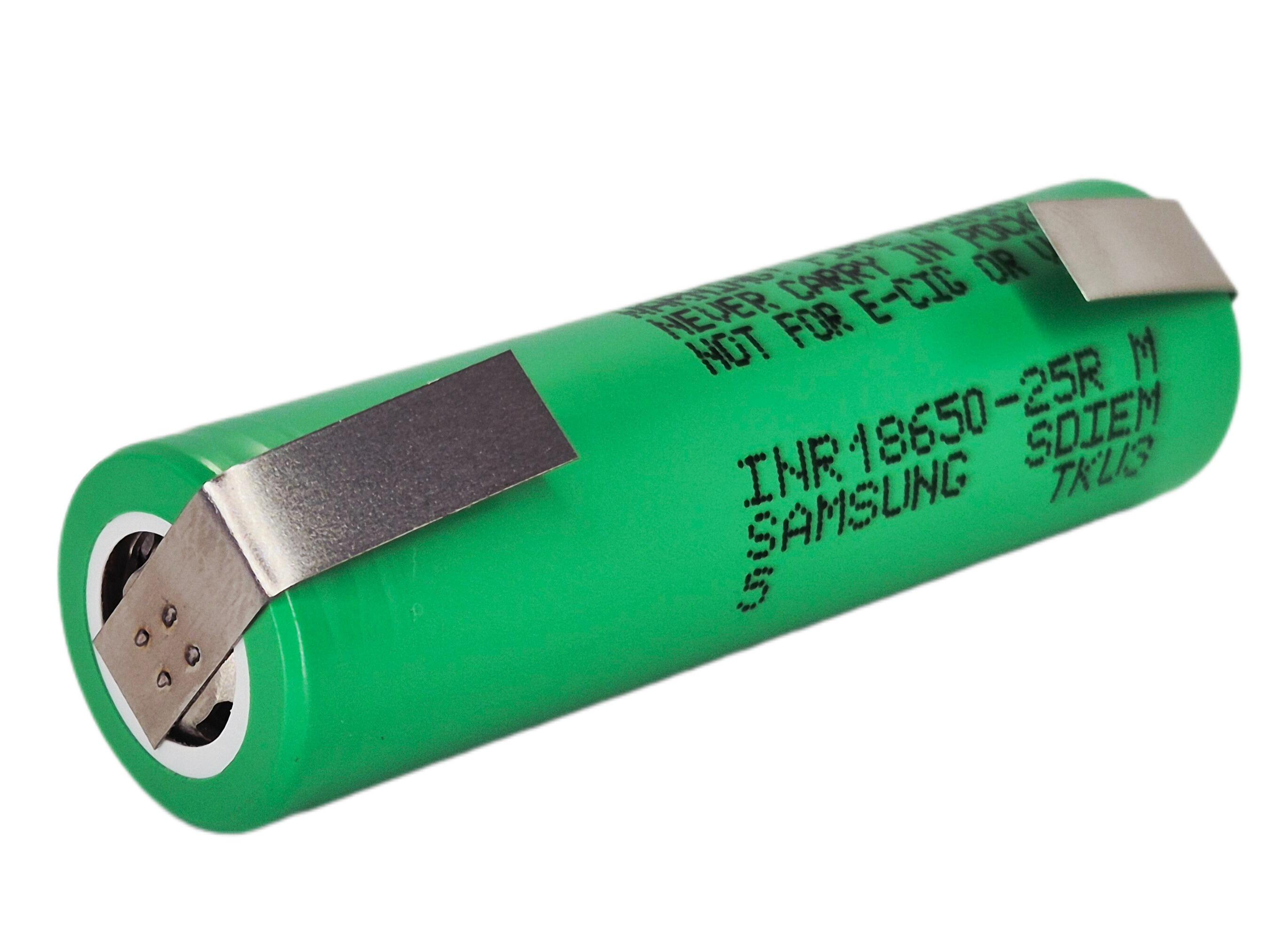 Samsung 25R Li-Ion Tagged Rechargeable Battery 18650 3.7 V 2500mAh ...