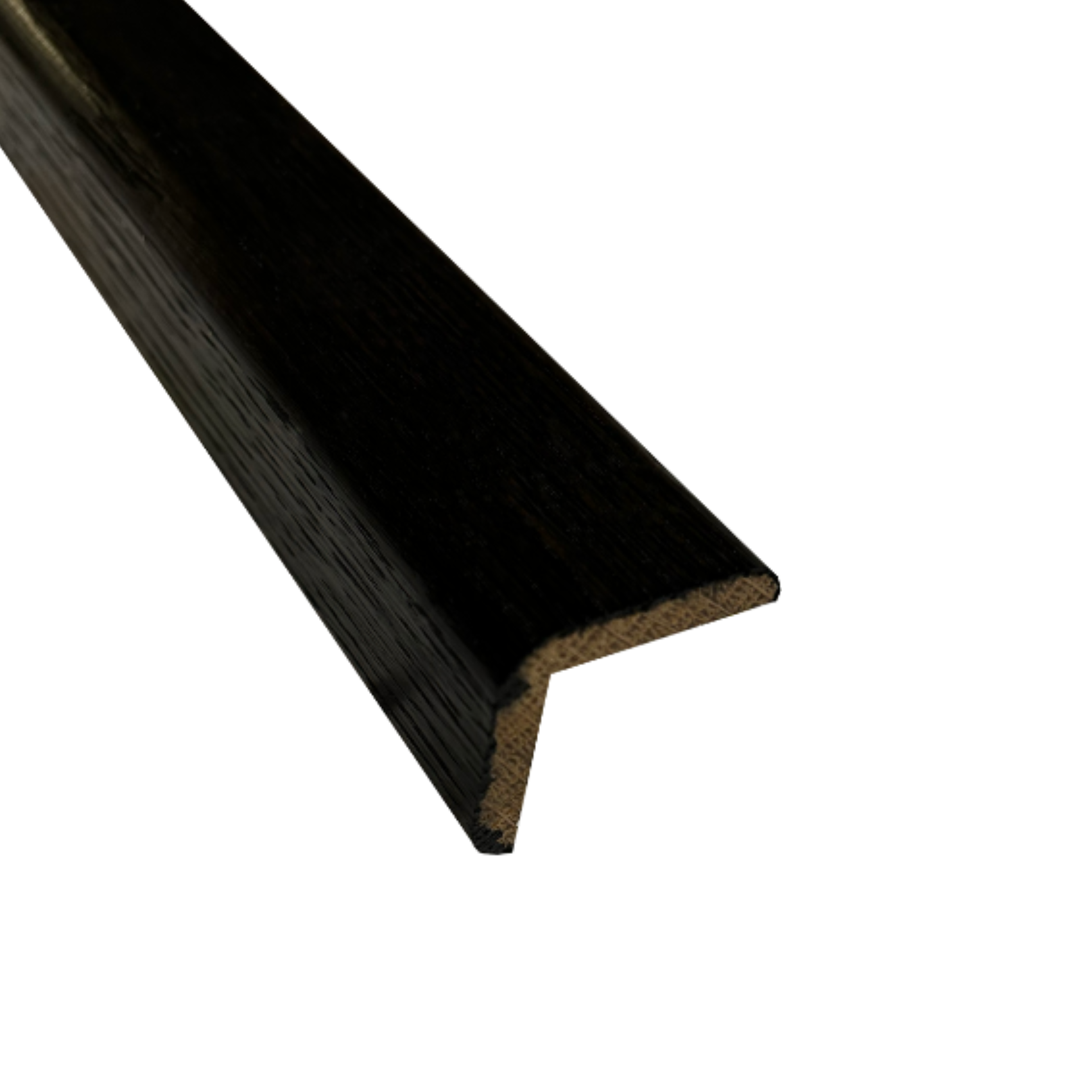 Black Solid Oak Corner Stair Step Cushion Beading Moulding Profile 40mm ...