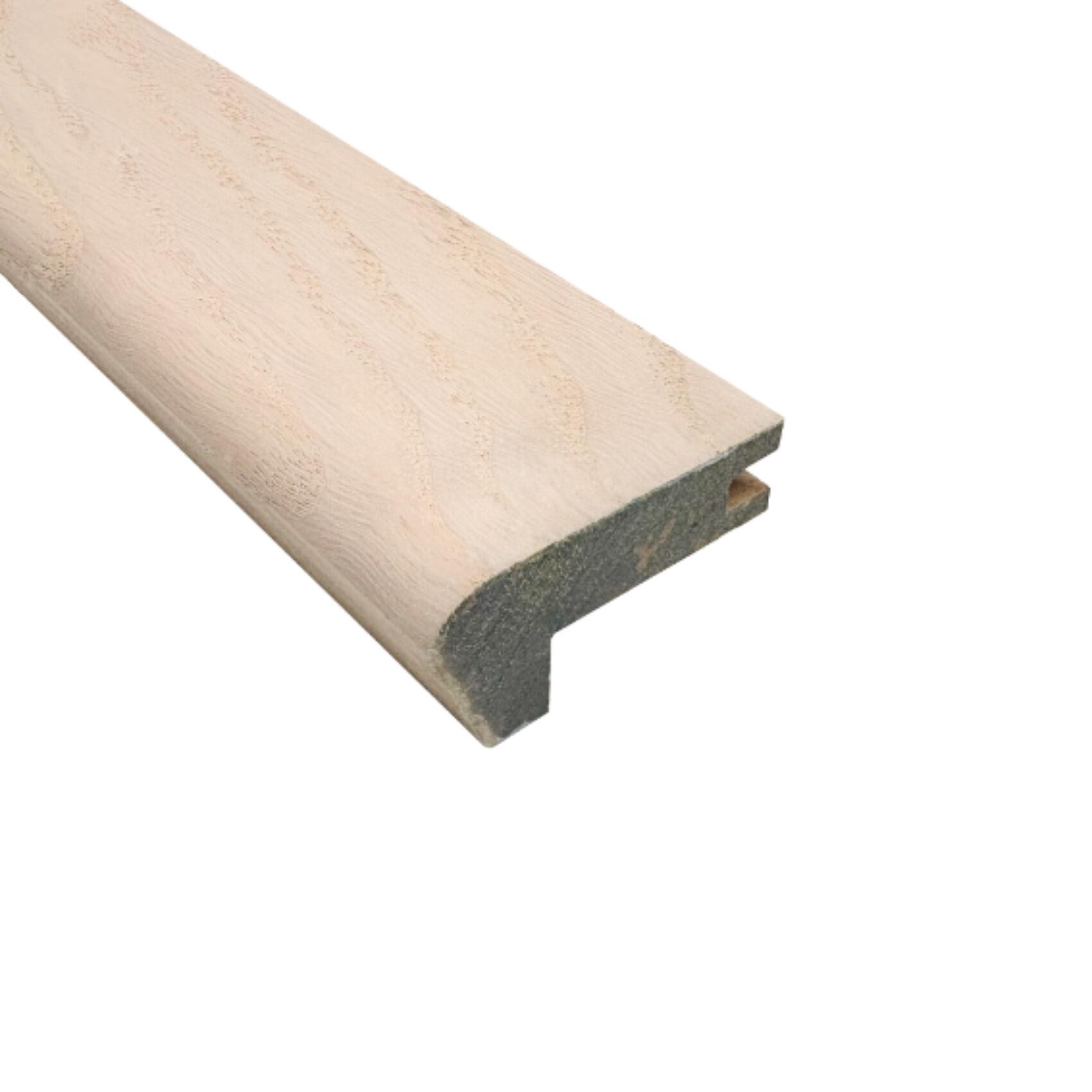 Off White Solid Oak Tongue & Groove Stair Nosing for 20mm Solid ...