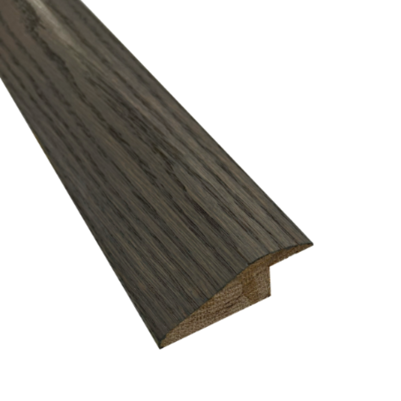 Medium Grey Solid Oak 20mm R Ramp Reducer Threshold Profile & Door Bar