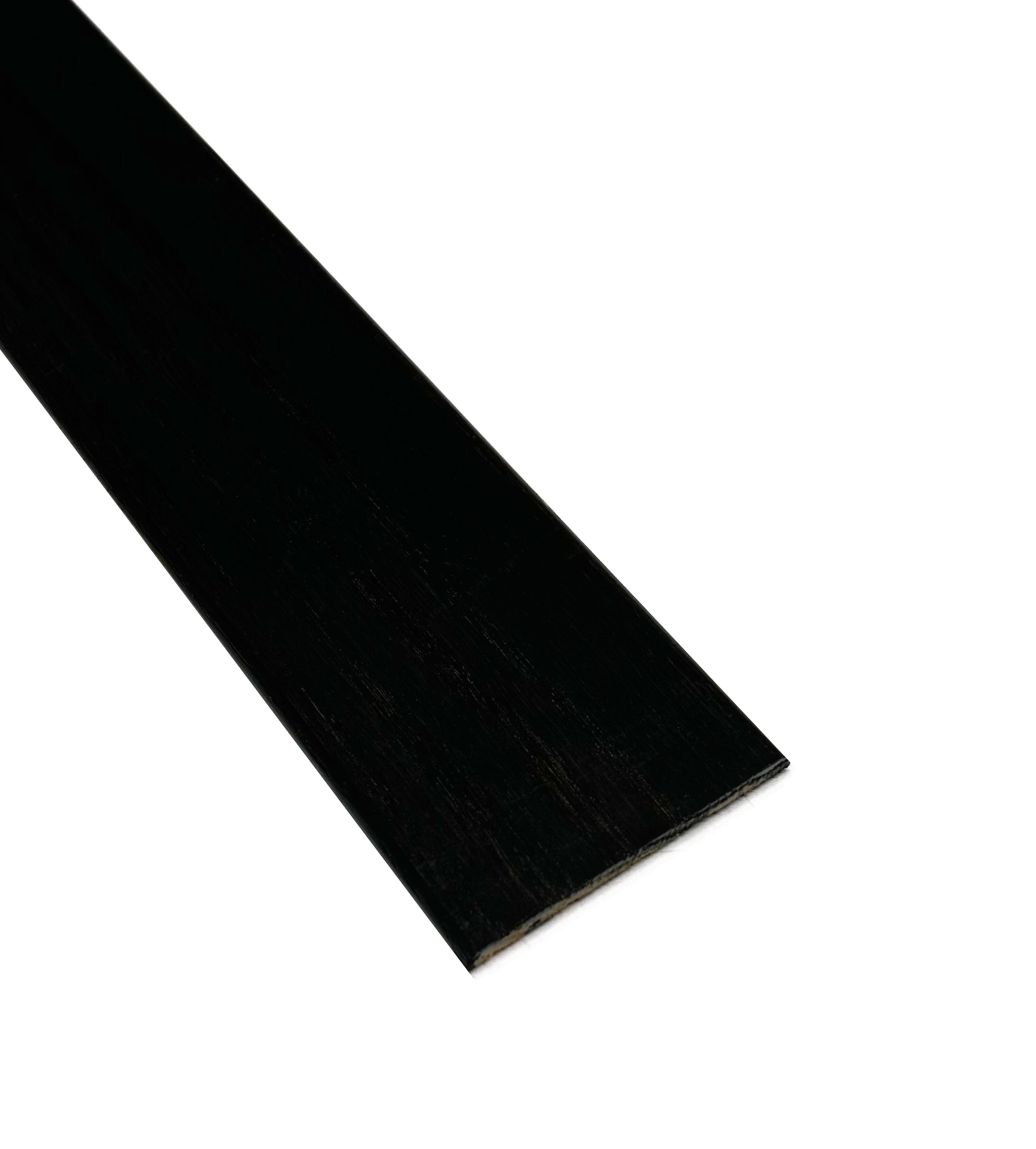 Black Stained Solid Oak Flat Cover Strip, Beading, Edging and ...