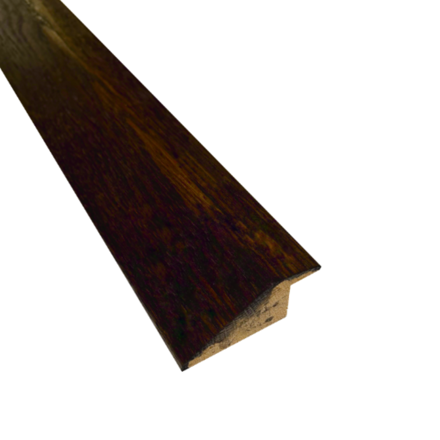 Walnut Stain Solid Oak 20mm R Ramp Reducer Threshold Profile & Door Bar