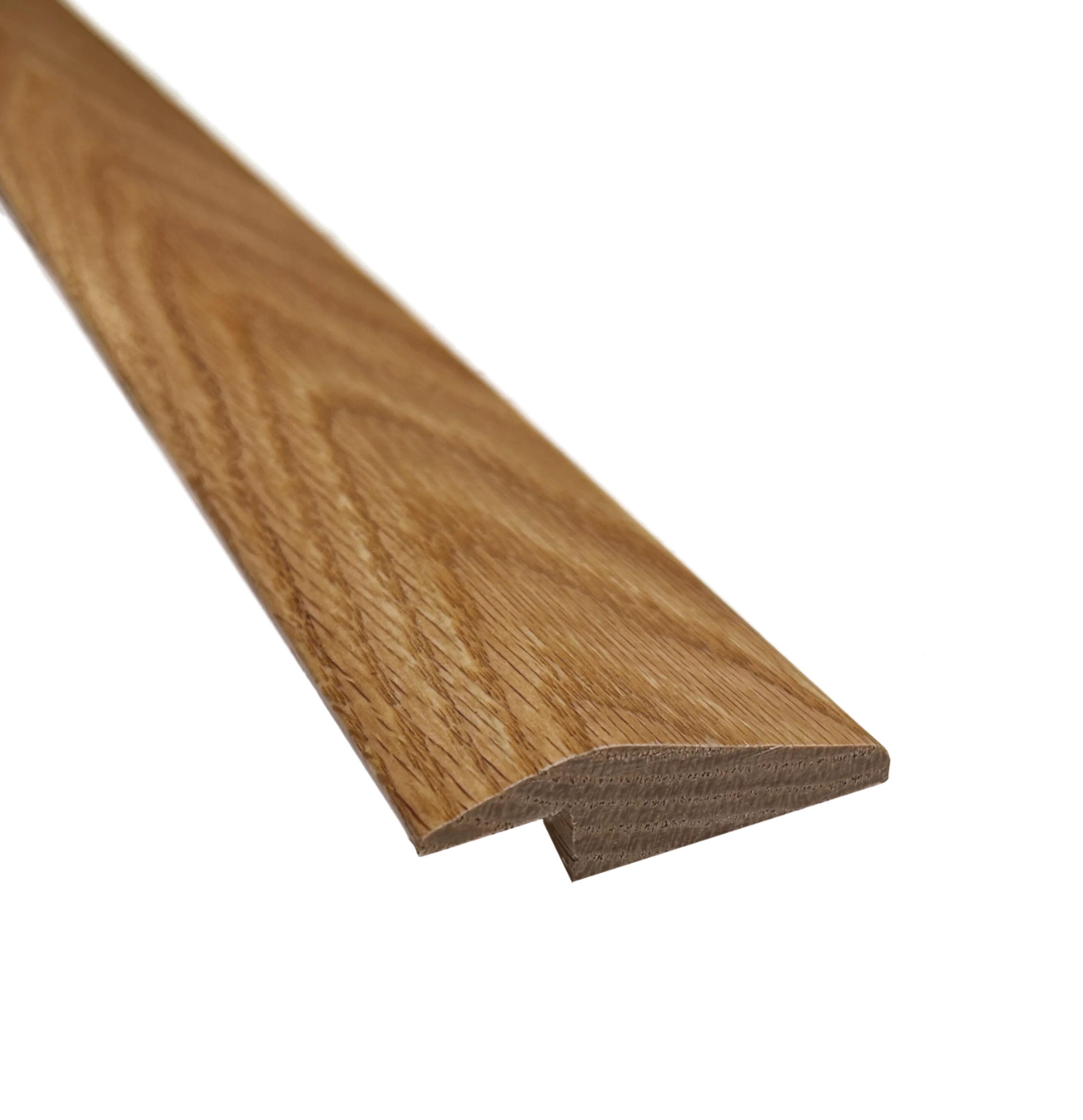 Lacquered Solid Oak 10mm R Ramp Reducer Threshold Profile & Door Bar