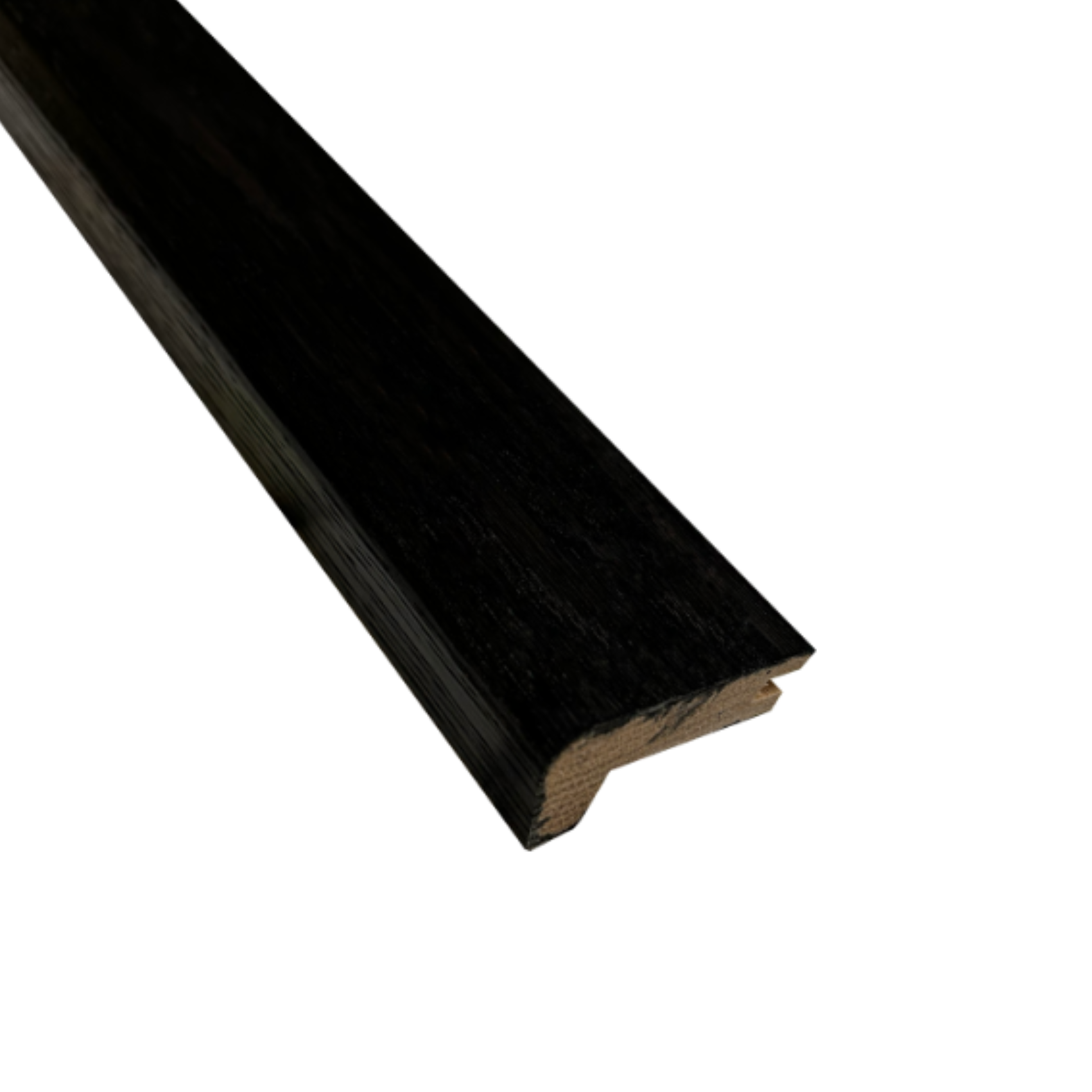 Black Solid Oak Tongue & Groove Stair Nosing for 20mm Solid ...