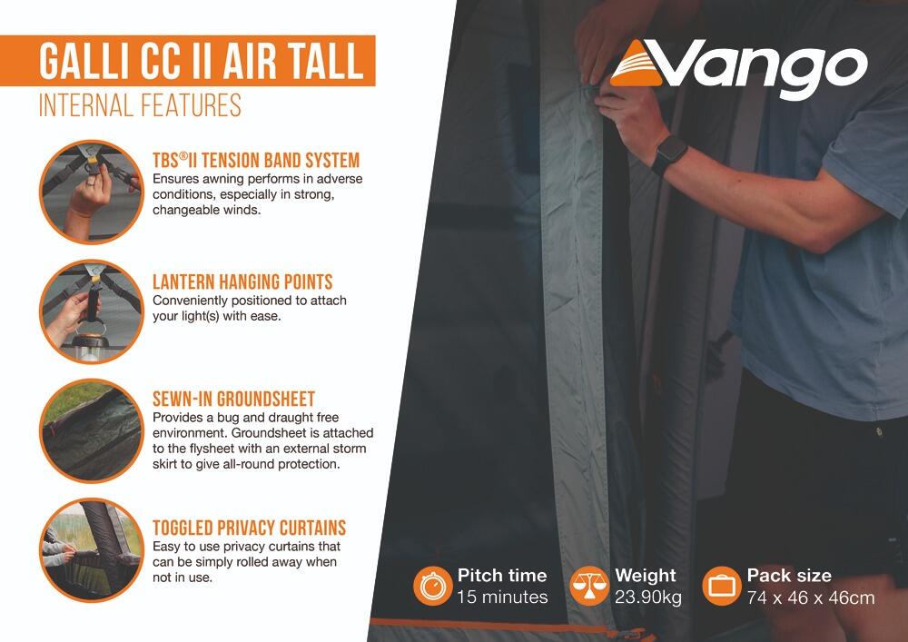 Vango Galli CC II Air Tall Drive Away Awning