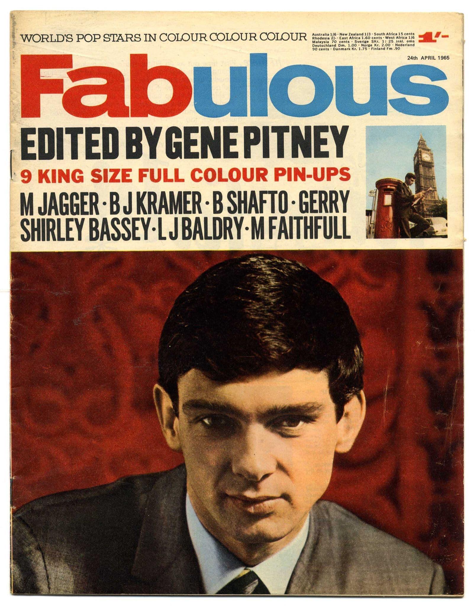 Fabulous 208 Magazine 24 April 1965 Rolling Stones Mick Jagger Marianne ...