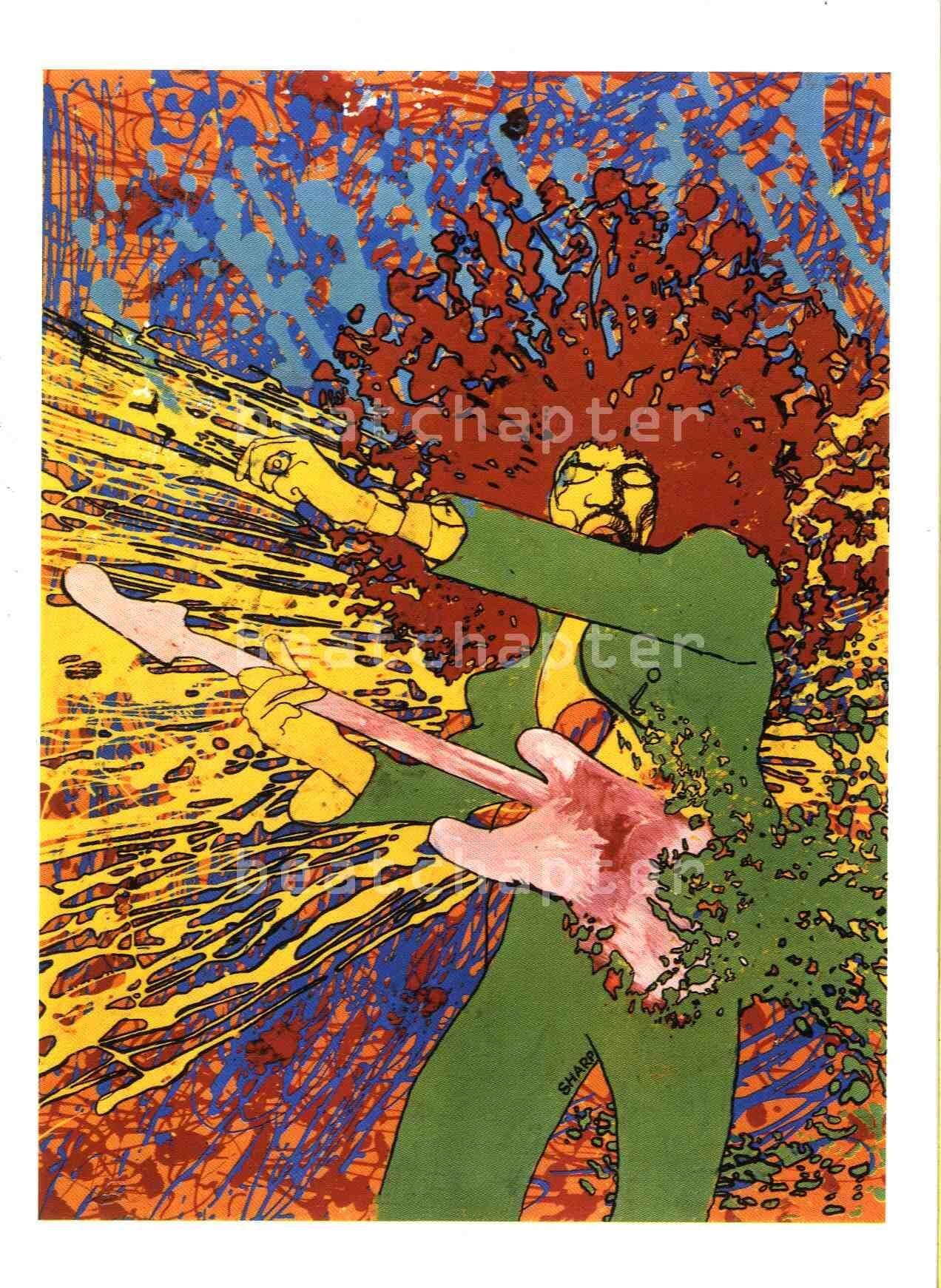 Jimi Hendrix Psychedelische Posters Jimi Hendrix Poster, Jimi Hendrix