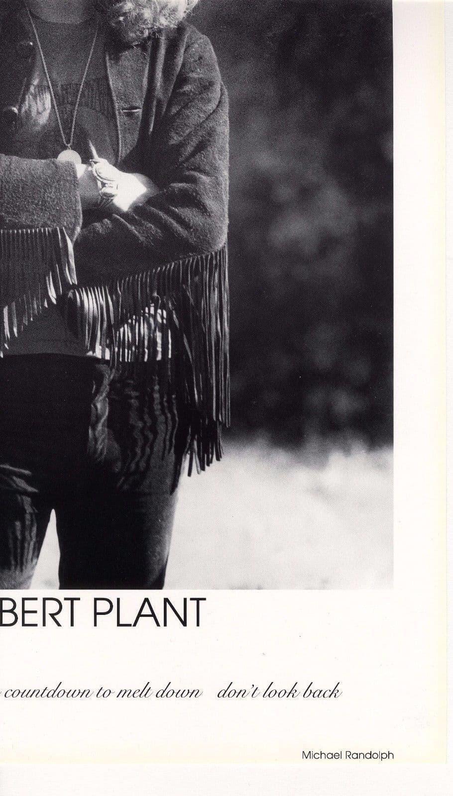 Led Zeppelin ROBERT PLANT Ltd Edition Poster 56x40cm Genuine ...