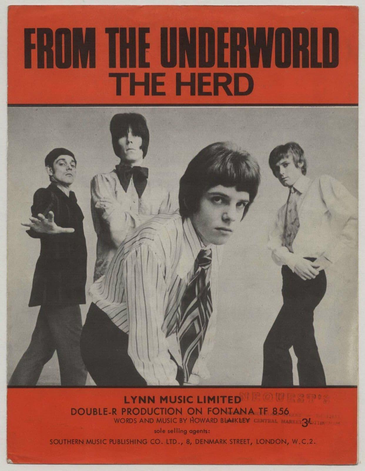 The Herd From the Underworld Original UK Sheet Music 1967