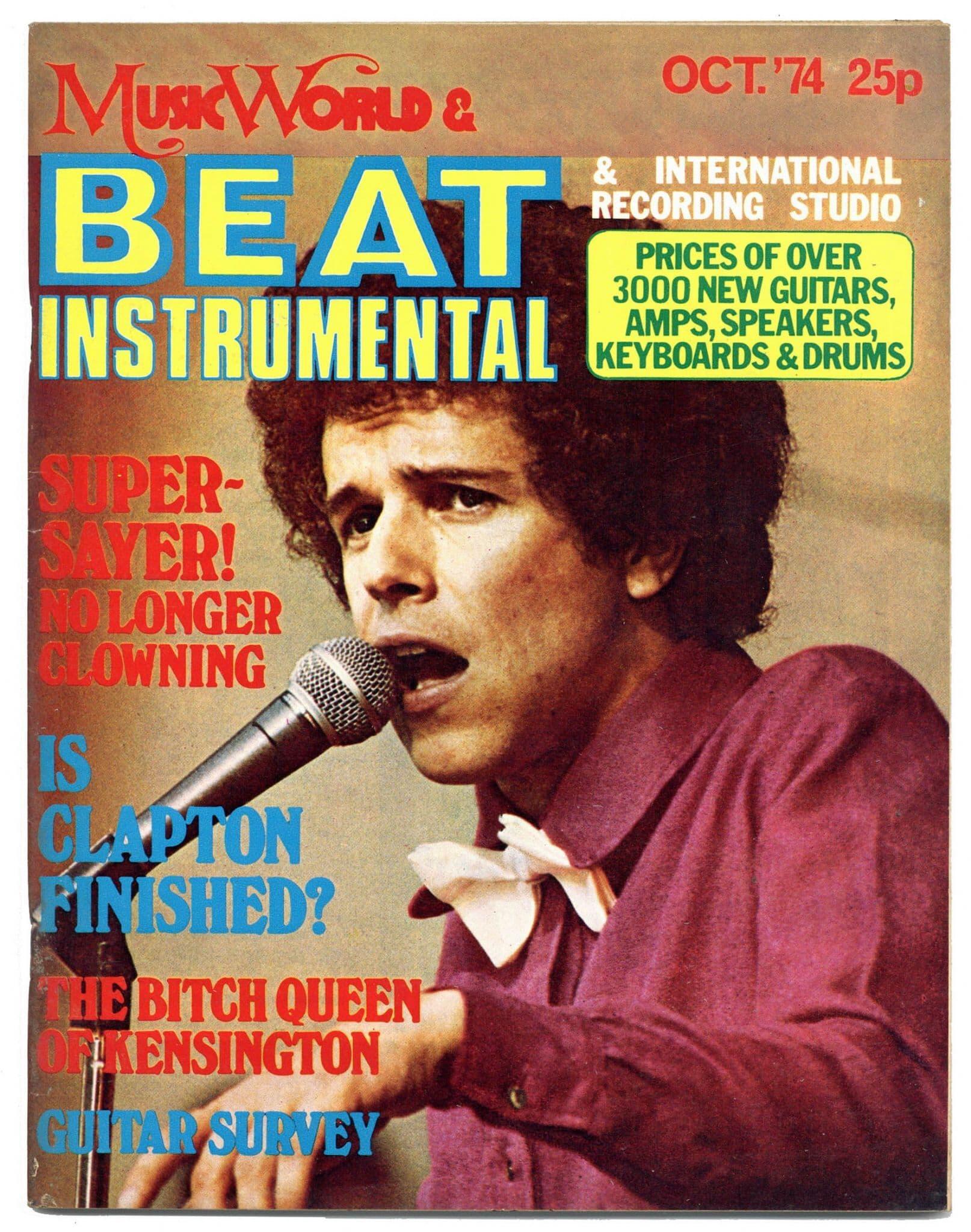 Beat Instrumental Magazine No 137 October 1974 Eric Clapton Babe Ruth ...