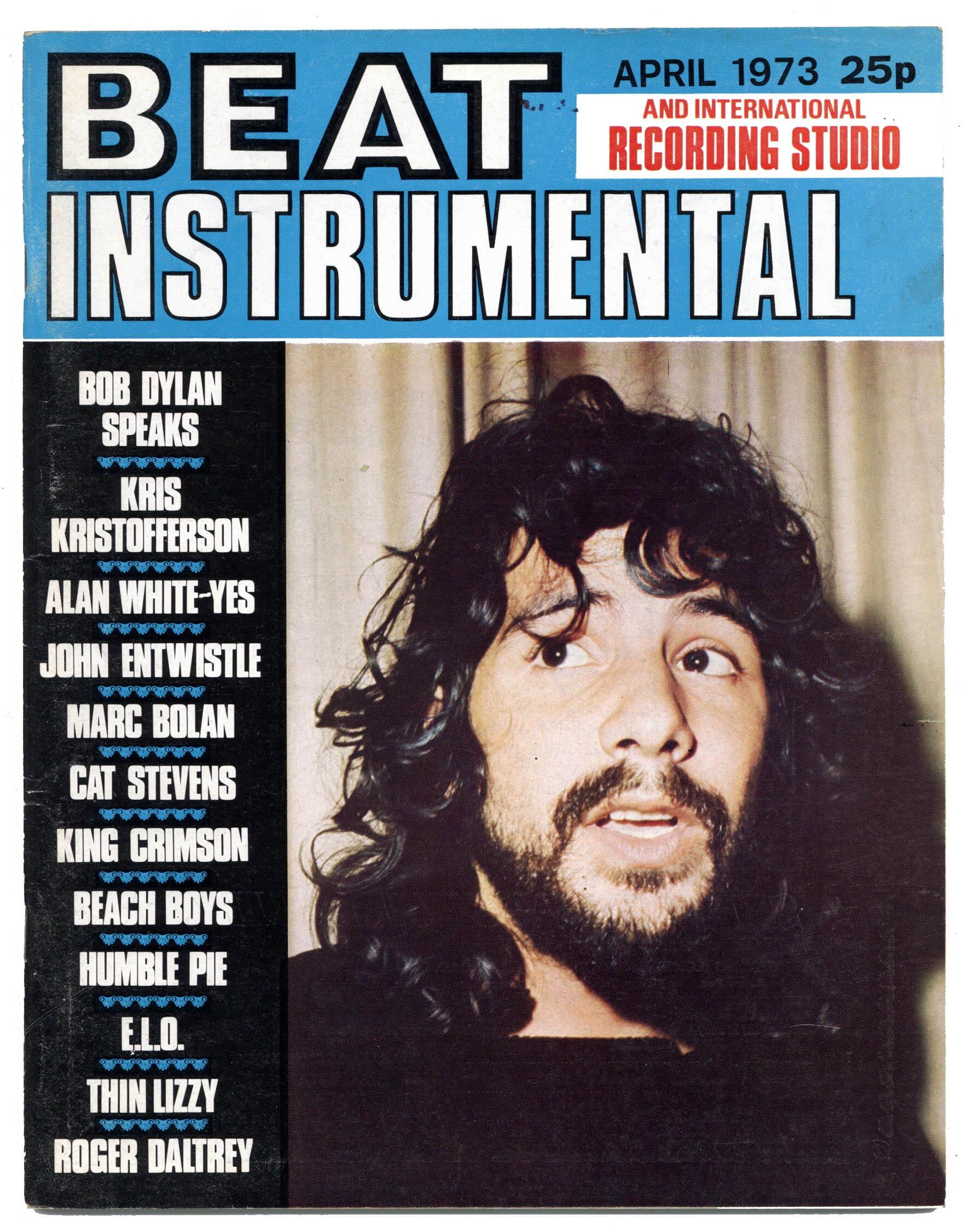 Beat Instrumental Magazine No 119 April 1973 Bob Dylan King Crimson ...