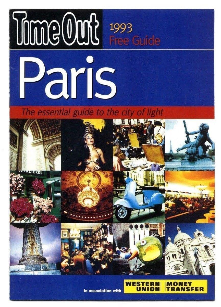 Time Out Magazine Paris 1993 Essential guide to the city of light