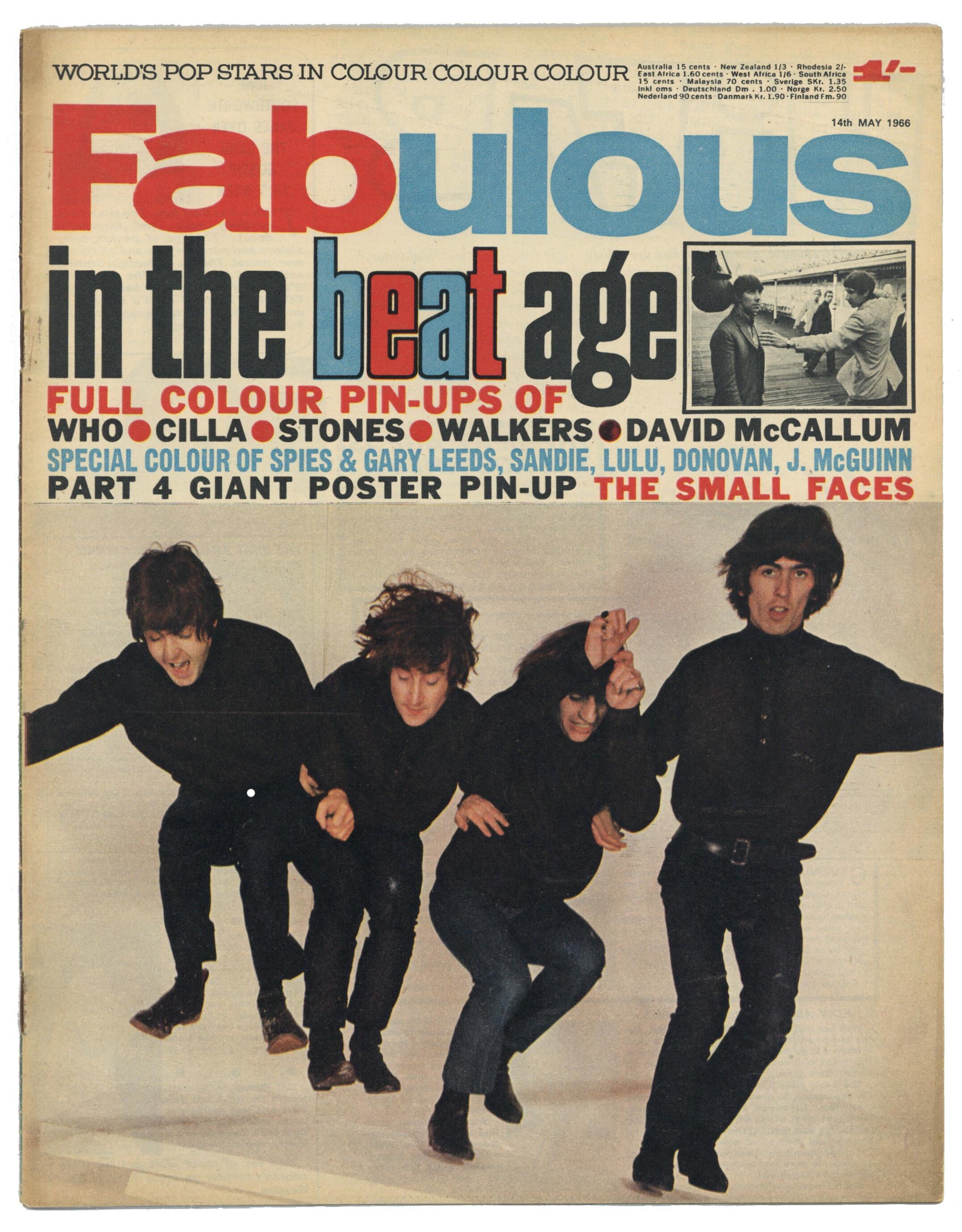 Fabulous 208 Magazine 14 May 1966 Small Faces Ronnie Lane Rolling ...