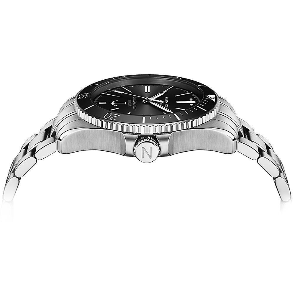 North Edge Anchor Diver Watch, Blue, Black, Sapphire Glass, Miyuota ...