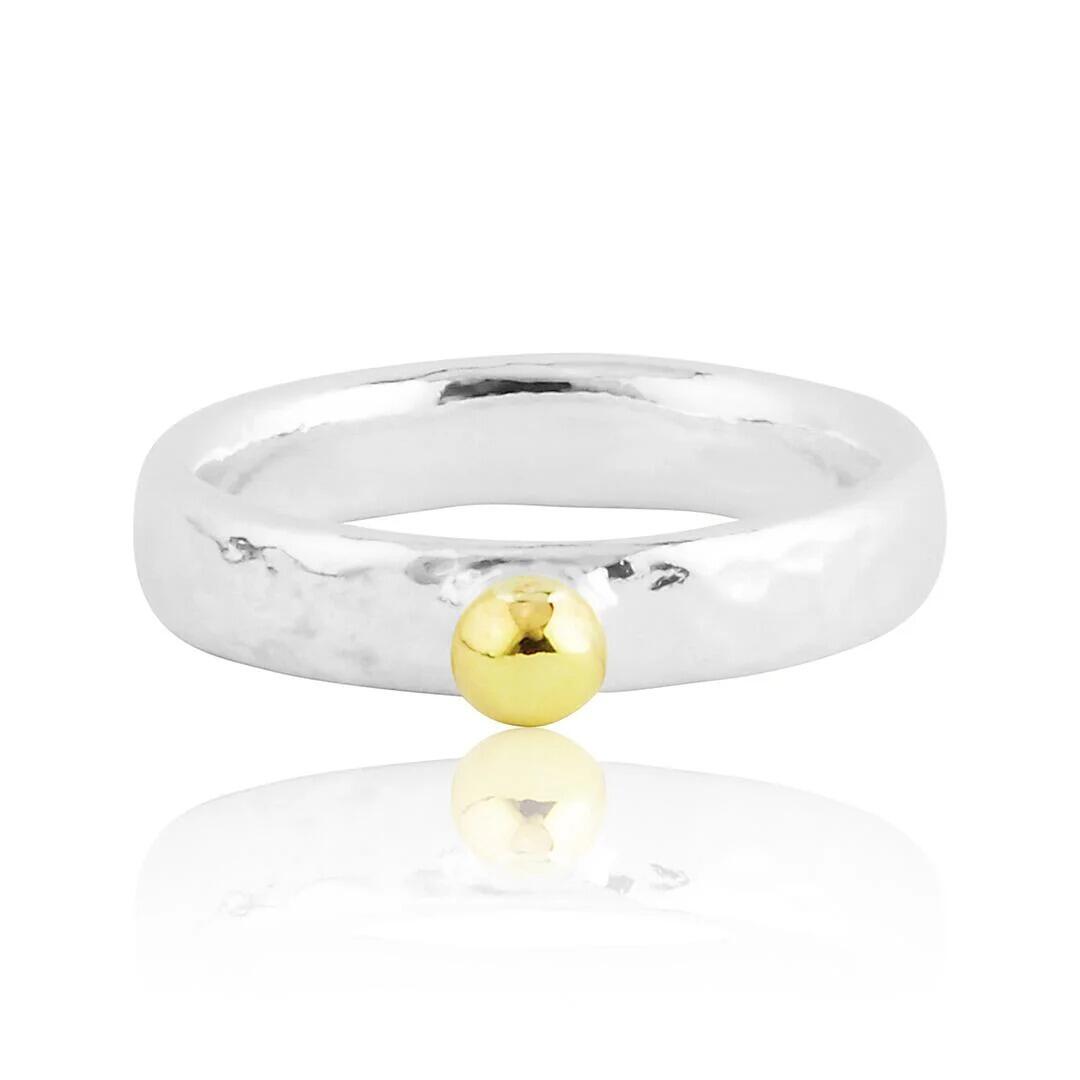 Silver Gold Handmade Ring| Lavan Designer Jeweller