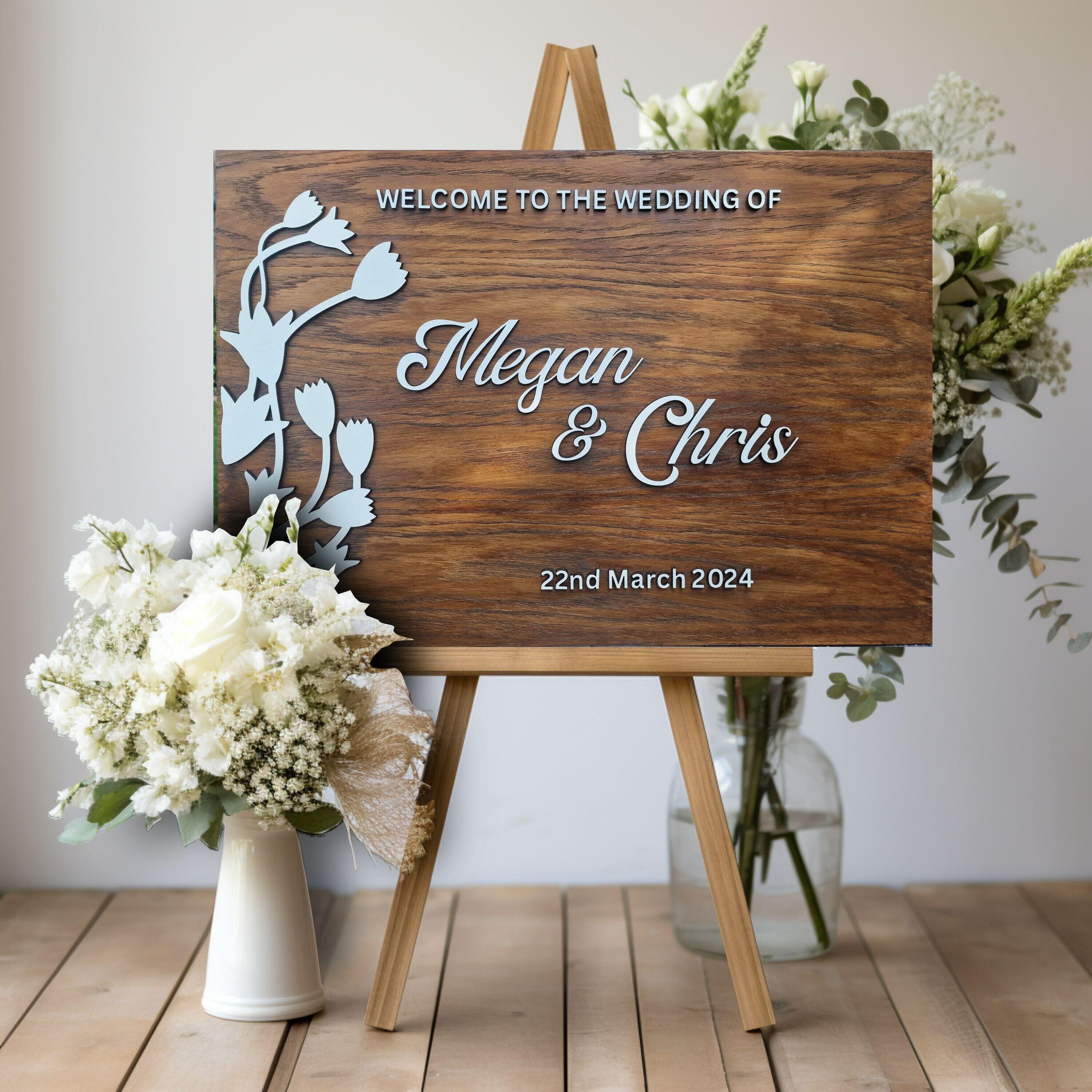 Wood wedding welcome sign 60 photos - Astyledwedding.com