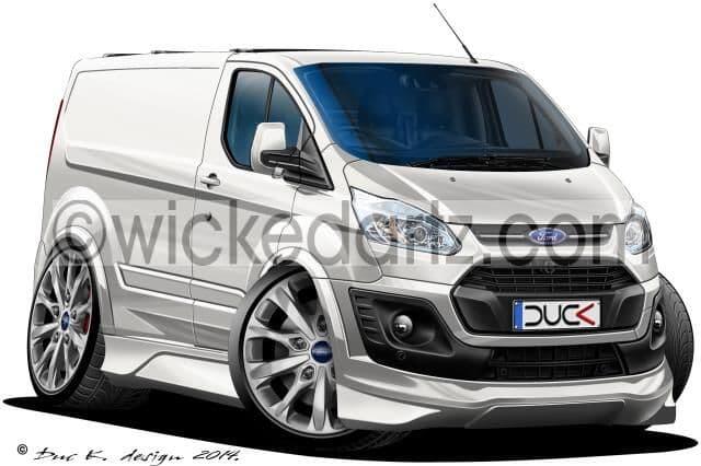 Ford Transit MK8 Custom Van White DK Items from 950