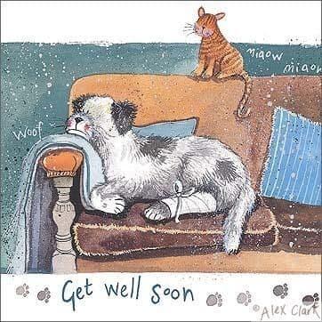 Sick leave Get well soon card