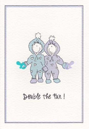 Double the Fun New Baby Card