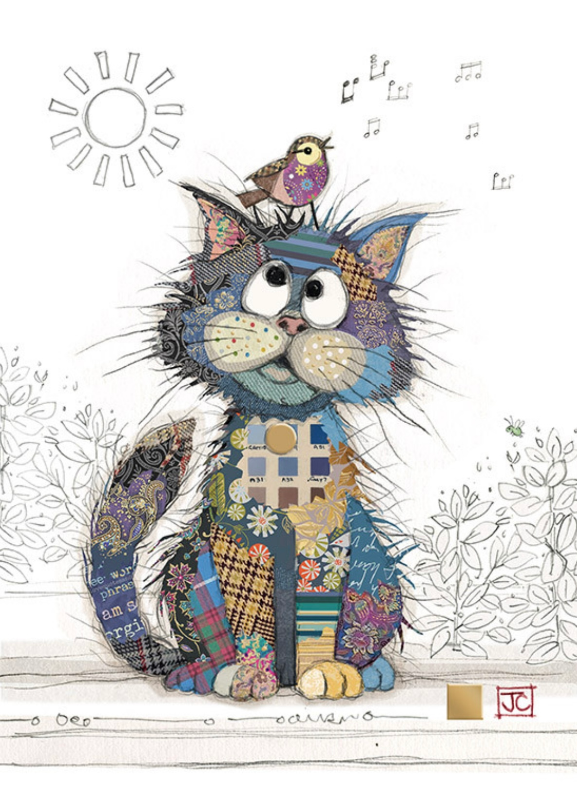 Charlie Cat Blank Greeting card