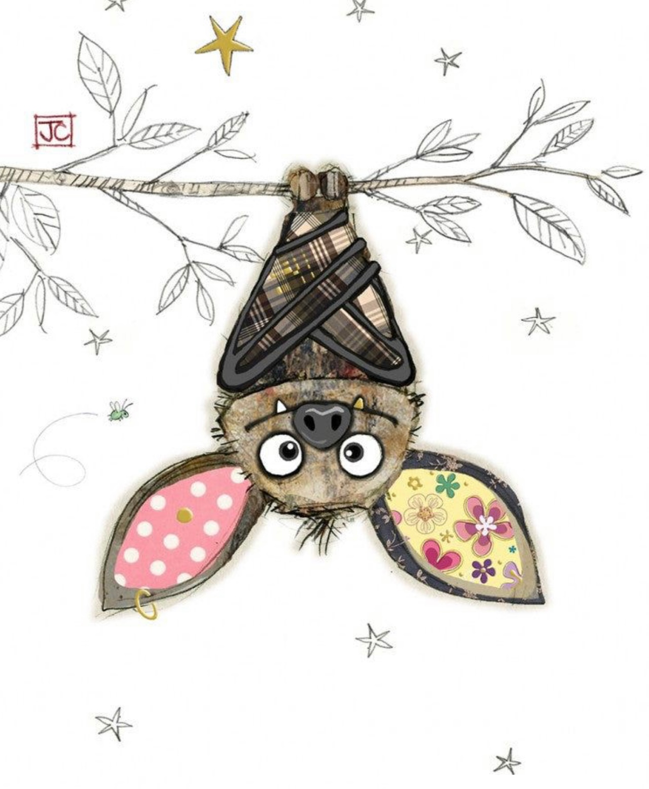 Boris Bat Blank Greeting card