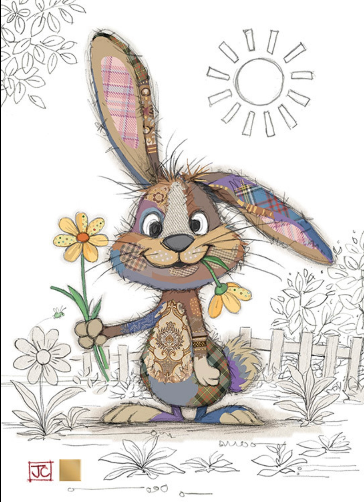 Truffle Rabbit Blank Greeting card