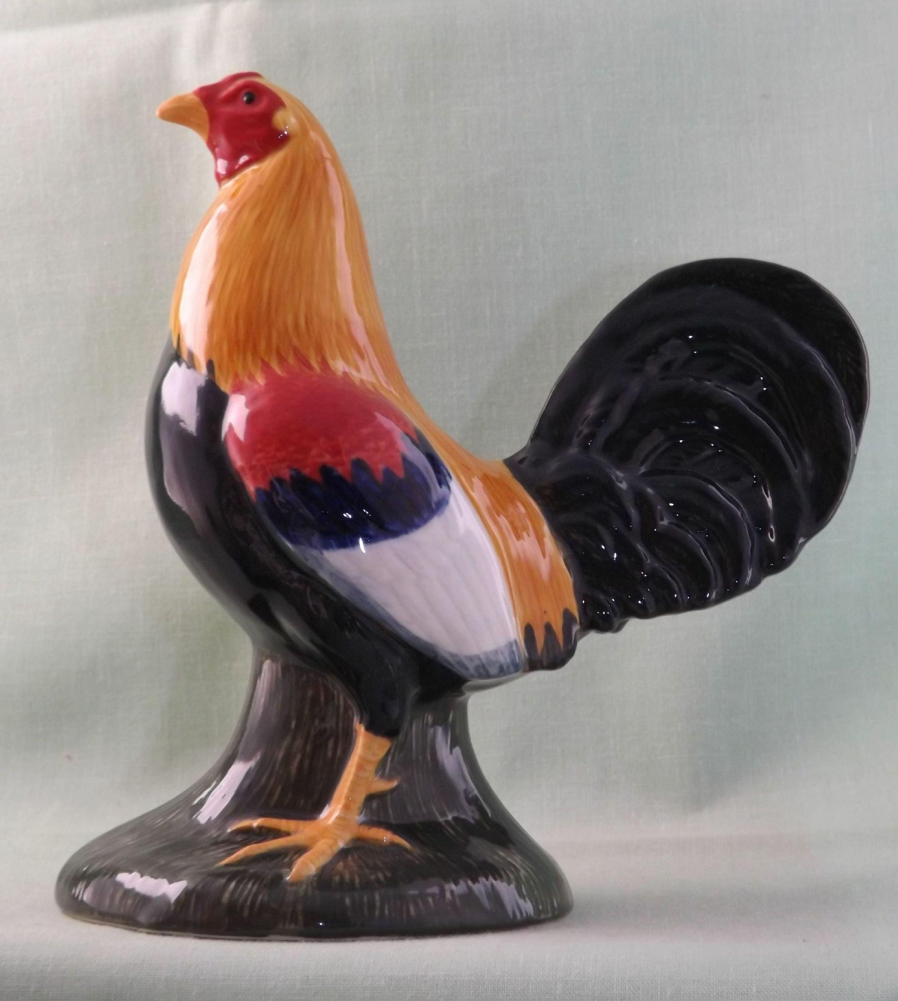 Quail Ceramics Animal Figure Old English Game Cockerel 612