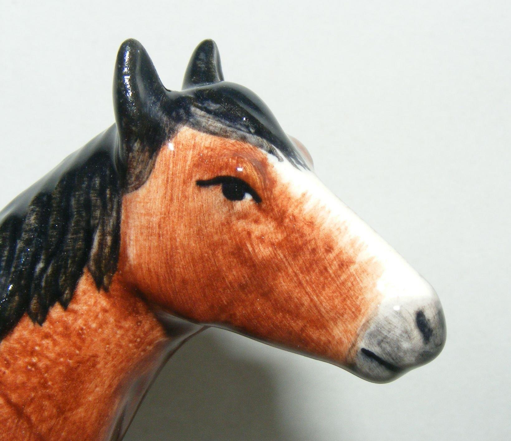 Quail Ceramics Animal Figure New Forest Pony Head Up 821