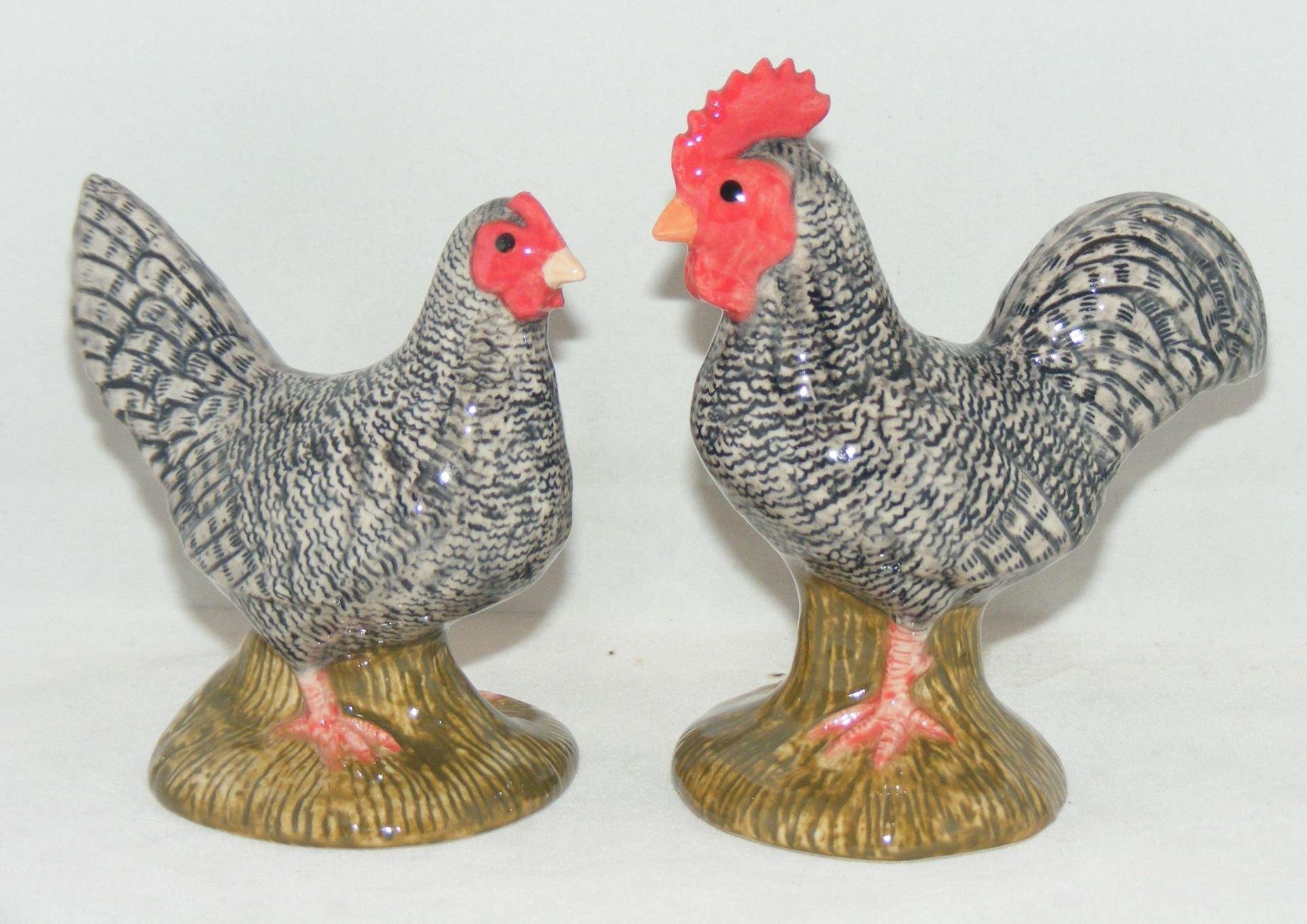 Quail Ceramics Scots Grey Chickens Salt & Pepper Set 368
