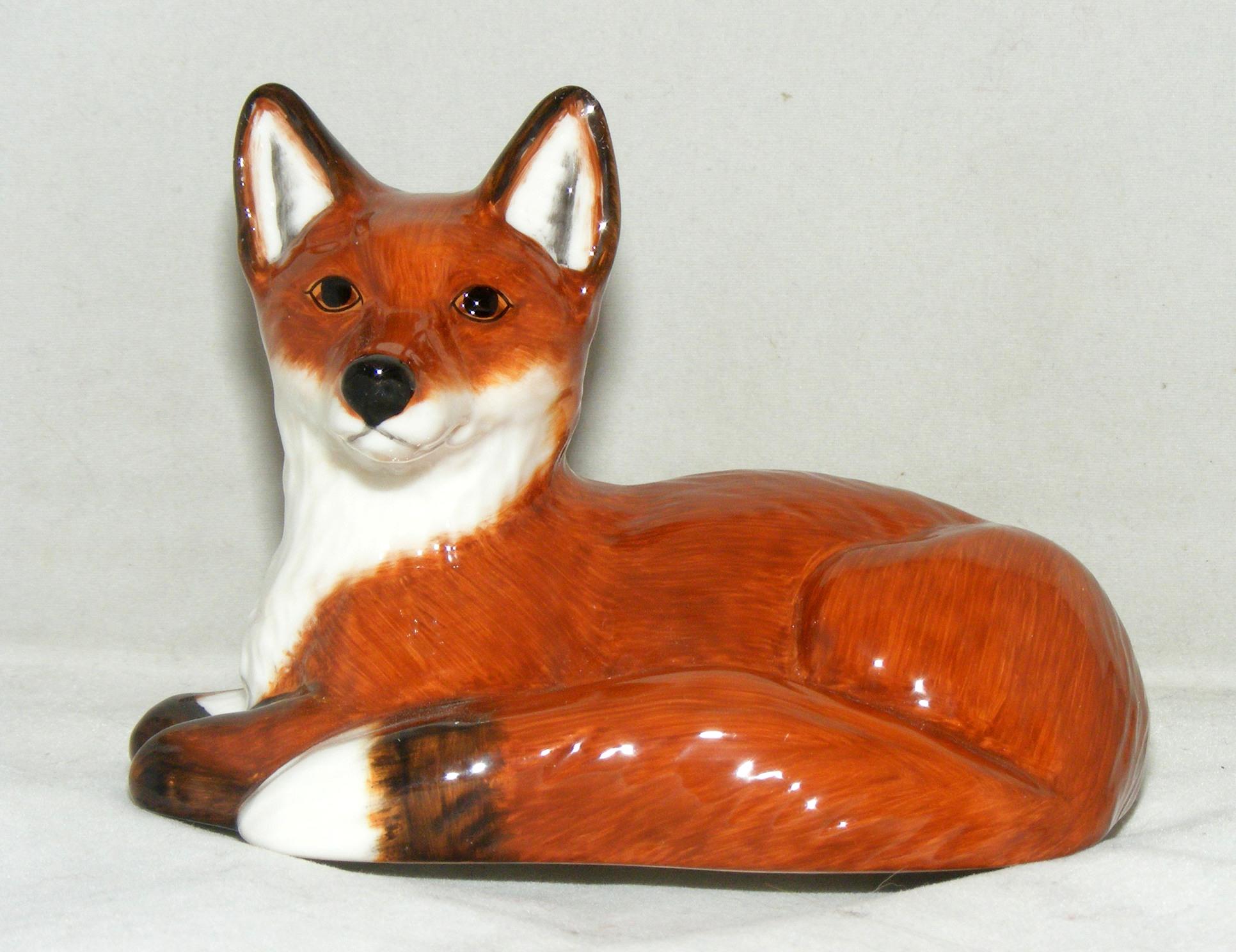 John Beswick Animal Figure Fox Lying Down JBCA2