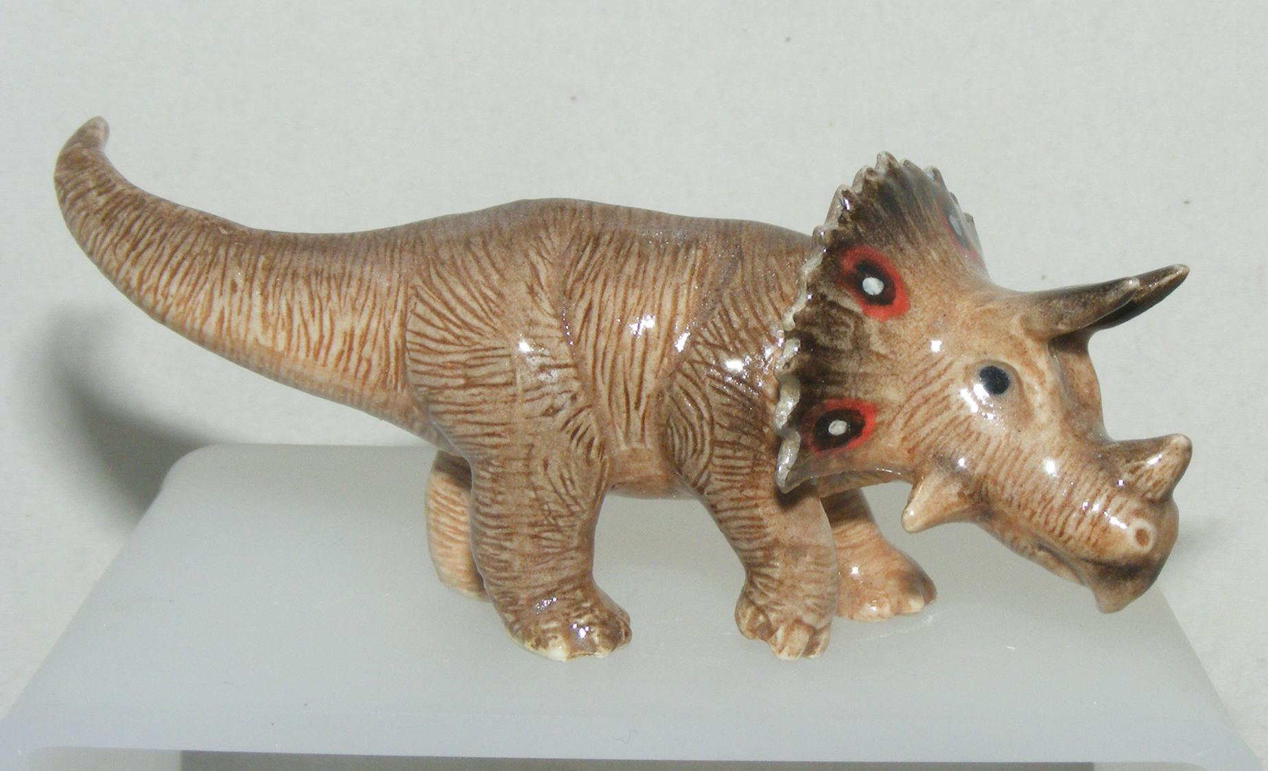 Klima Miniature Porcelain Animal Figure Dinosaur Triceratops M194