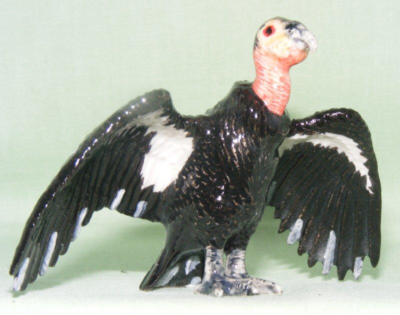 Klima Miniature Porcelain Bird Figure Condor Wings Spread L944