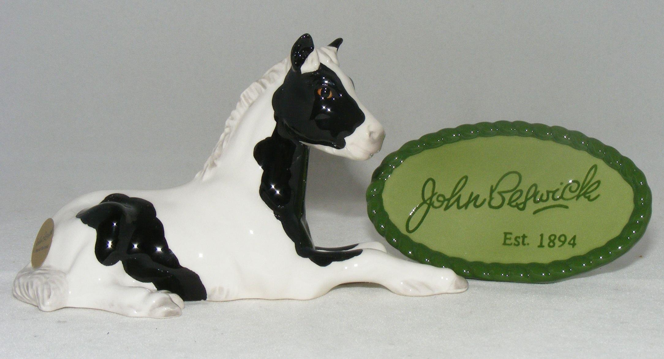 John Beswick Animal Figure Vanner Pony Foal Piebald JBH34