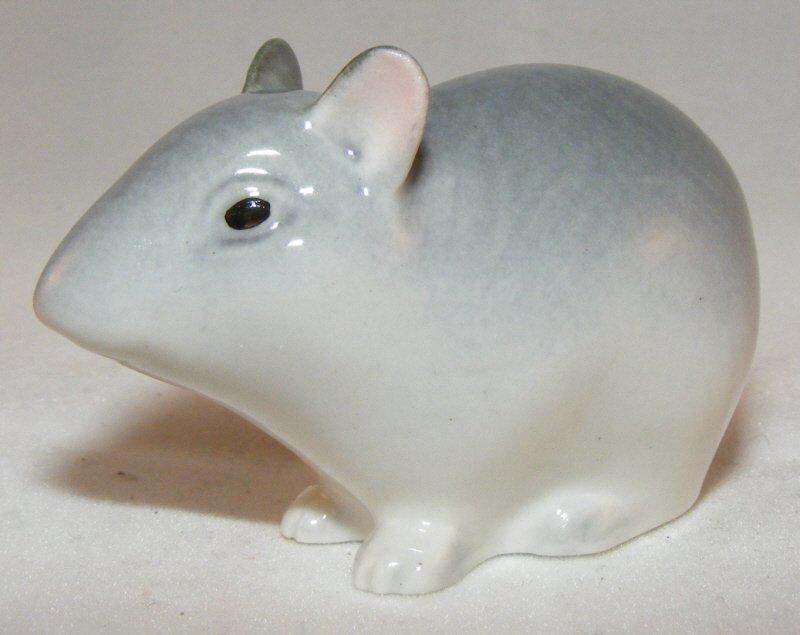 Lomonosov Russian Porcelain Mouse Grey