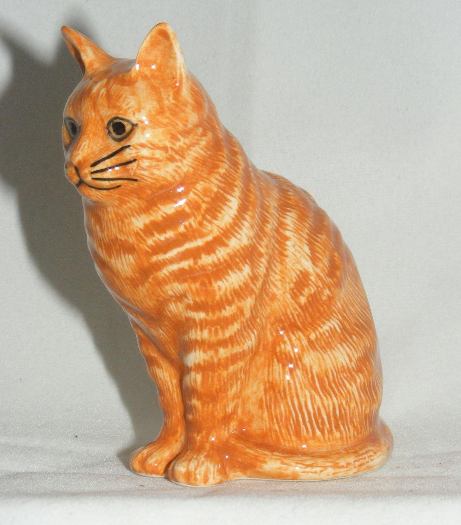 Quail Ceramics Animal Figure Moggie (Cat) "Vincent" 4" 742