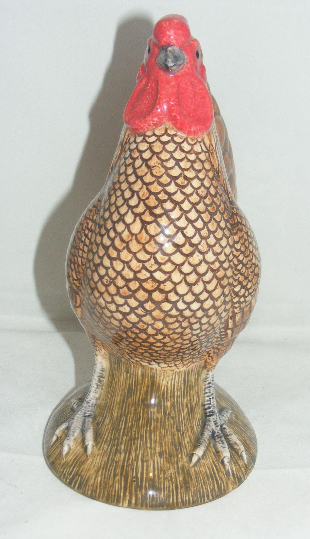 Quail Ceramics Large Gold Sebright Mantlepiece Cockerel 808