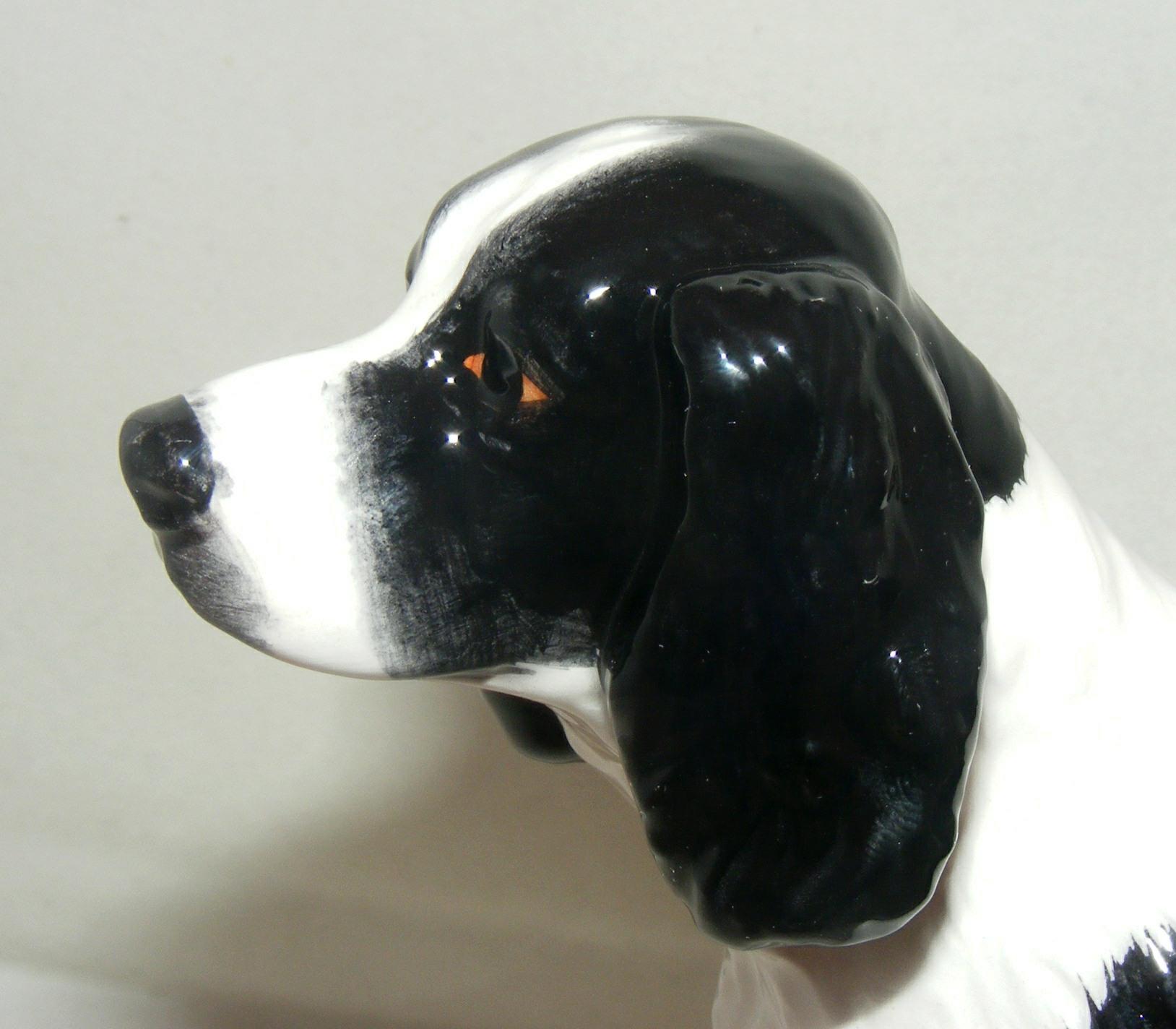 John Beswick Animal Figure English Springer Spaniel Black & White JBD80