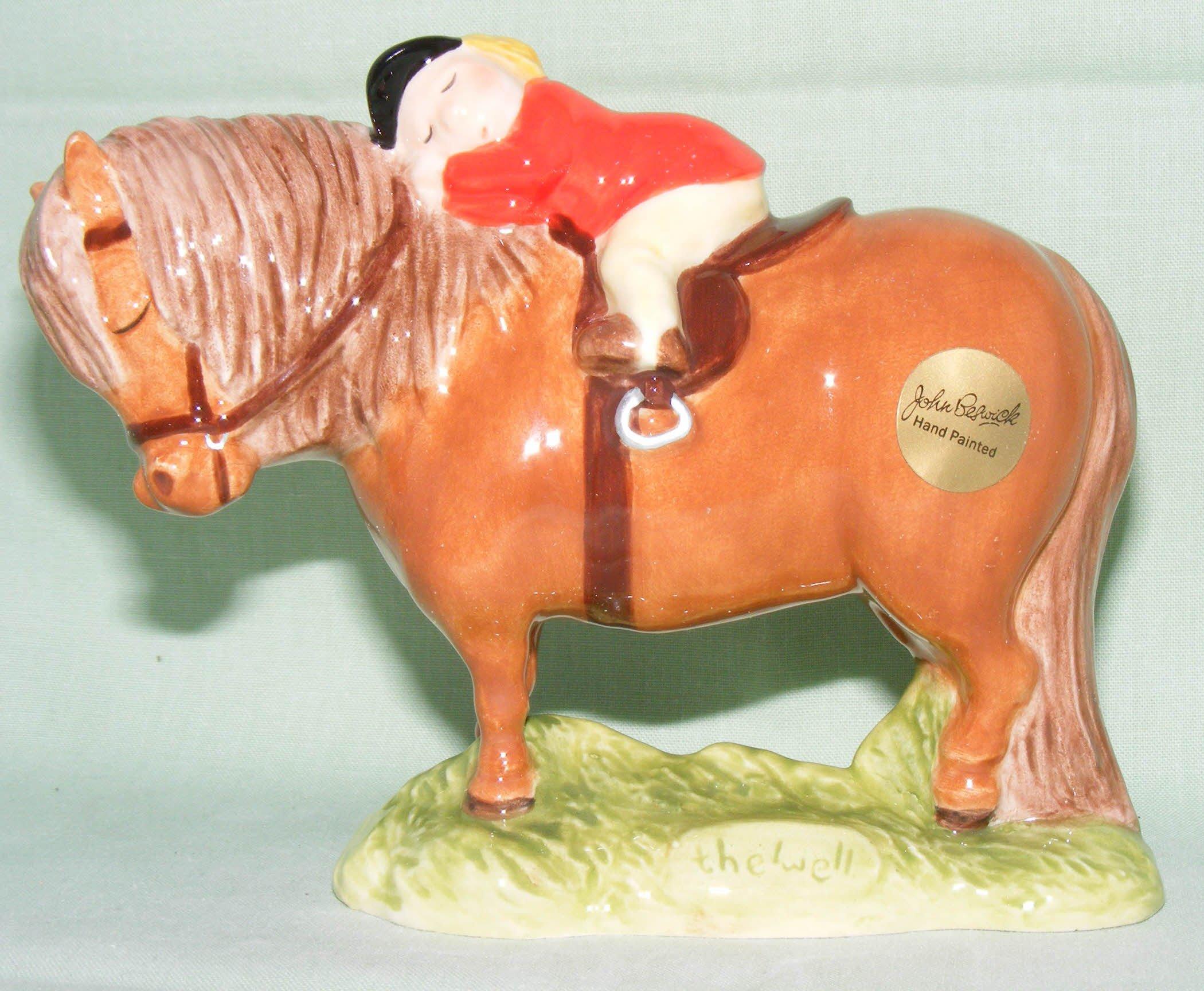 John Beswick Thelwell Figure "Sleepy Heads" Brown JBT2BR