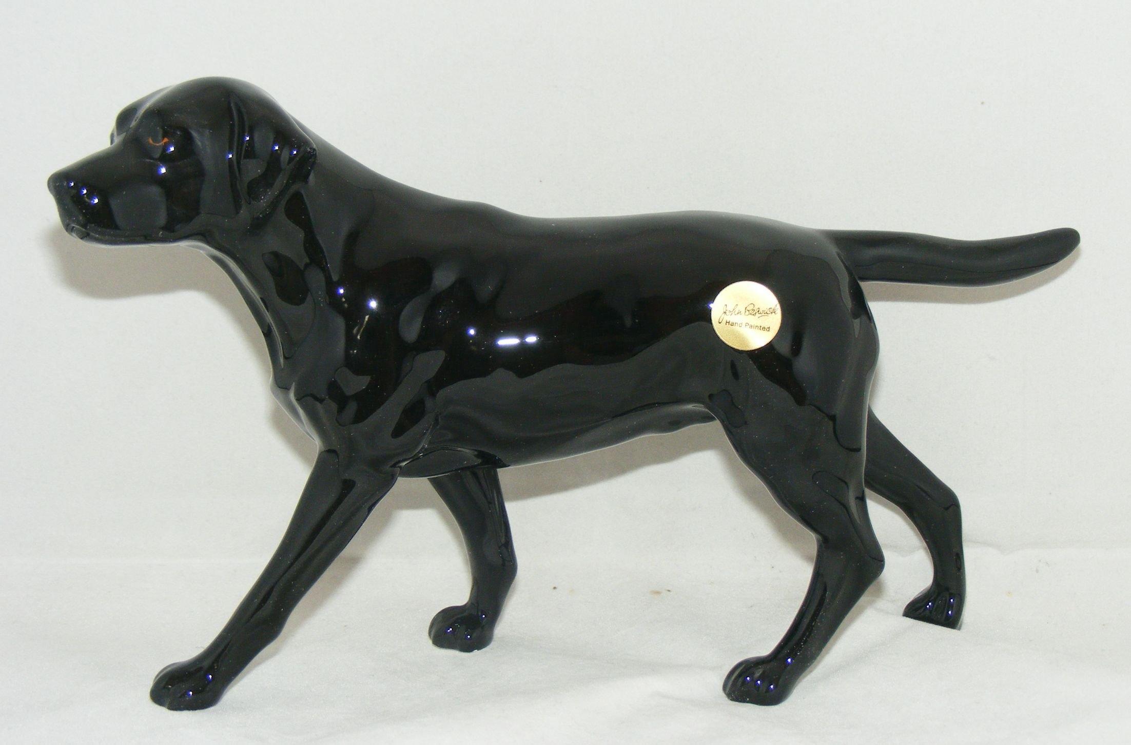John Beswick Connoisseur Collection Labrador Dog Black JBCOD1