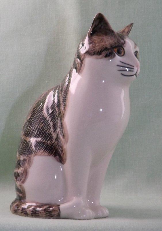 Quail Ceramics Animal Figure Moggie (Cat) "Edith" 4" 524