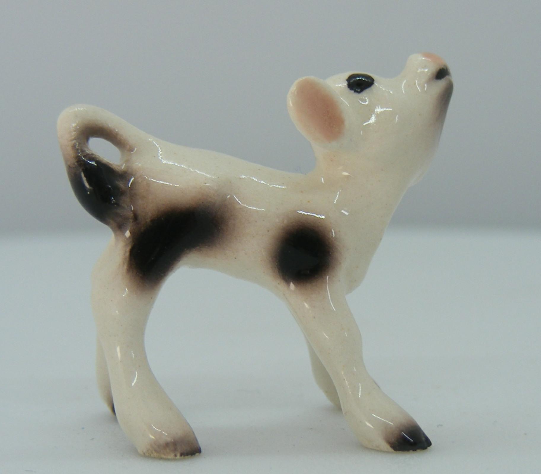 Hagen-Renaker Miniature Ceramic Animal Figure Spotted Calf 211