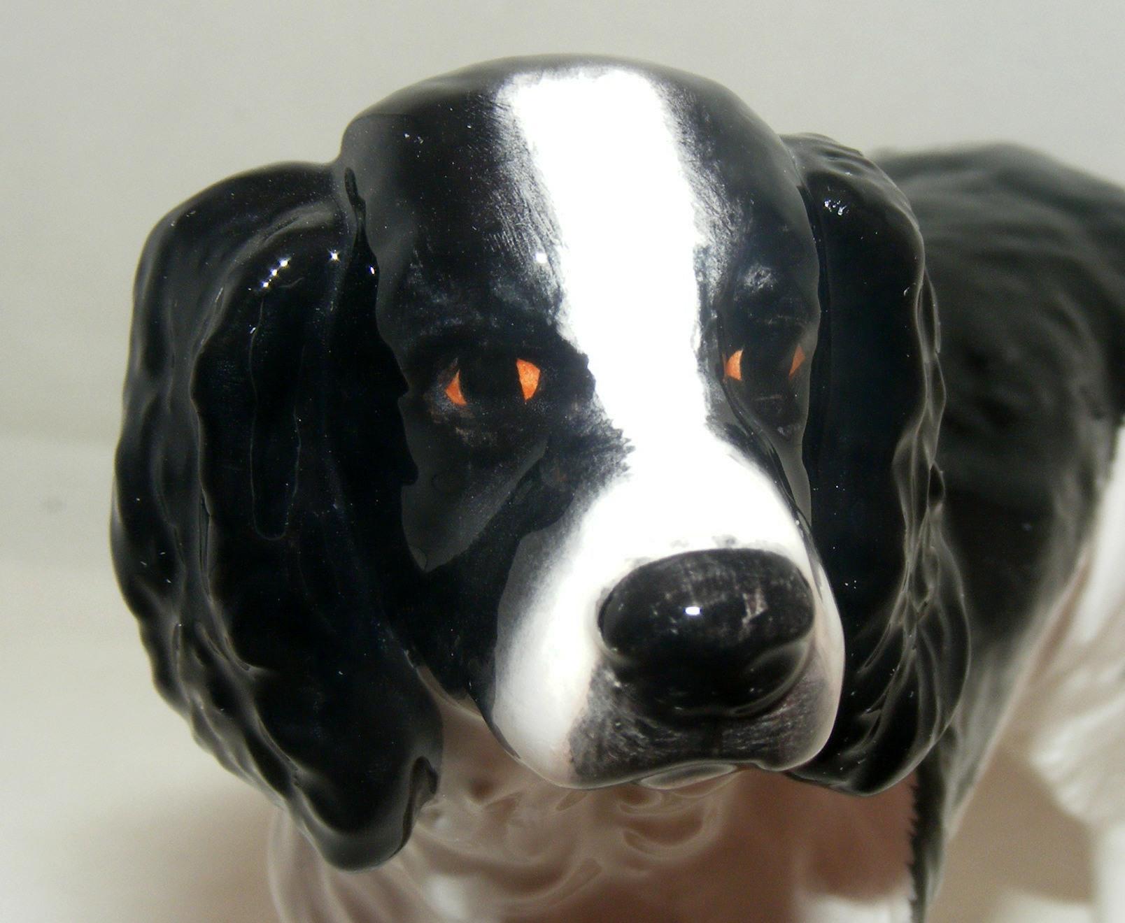 John Beswick Animal Figure English Springer Spaniel Black & White JBD80
