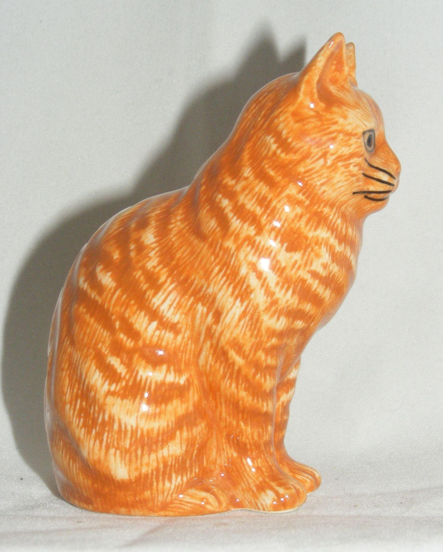 Quail Ceramics Animal Figure Moggie (Cat) "Vincent" 4" 742