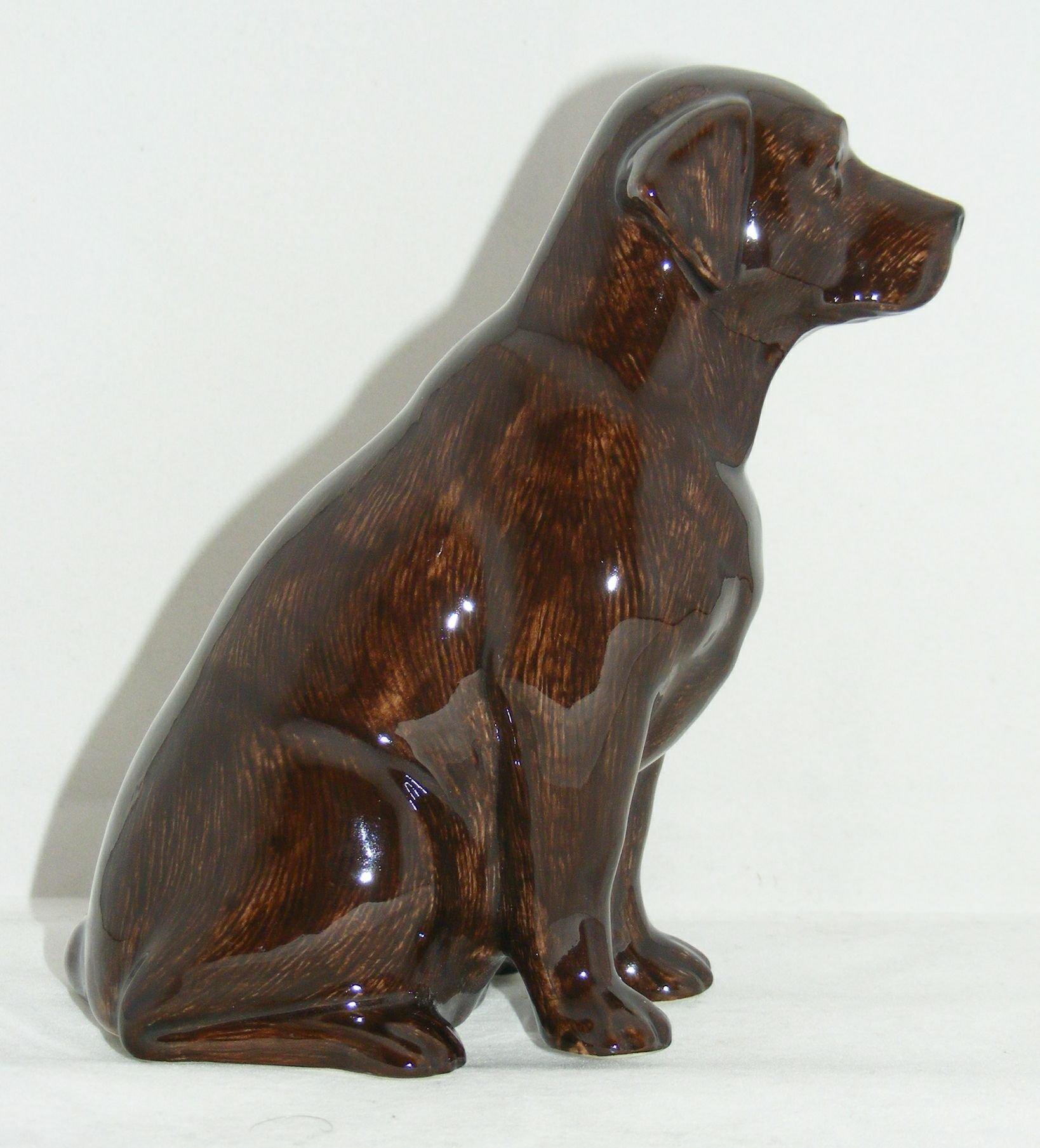 Quail Ceramics Labrador Money Box Chocolate 661