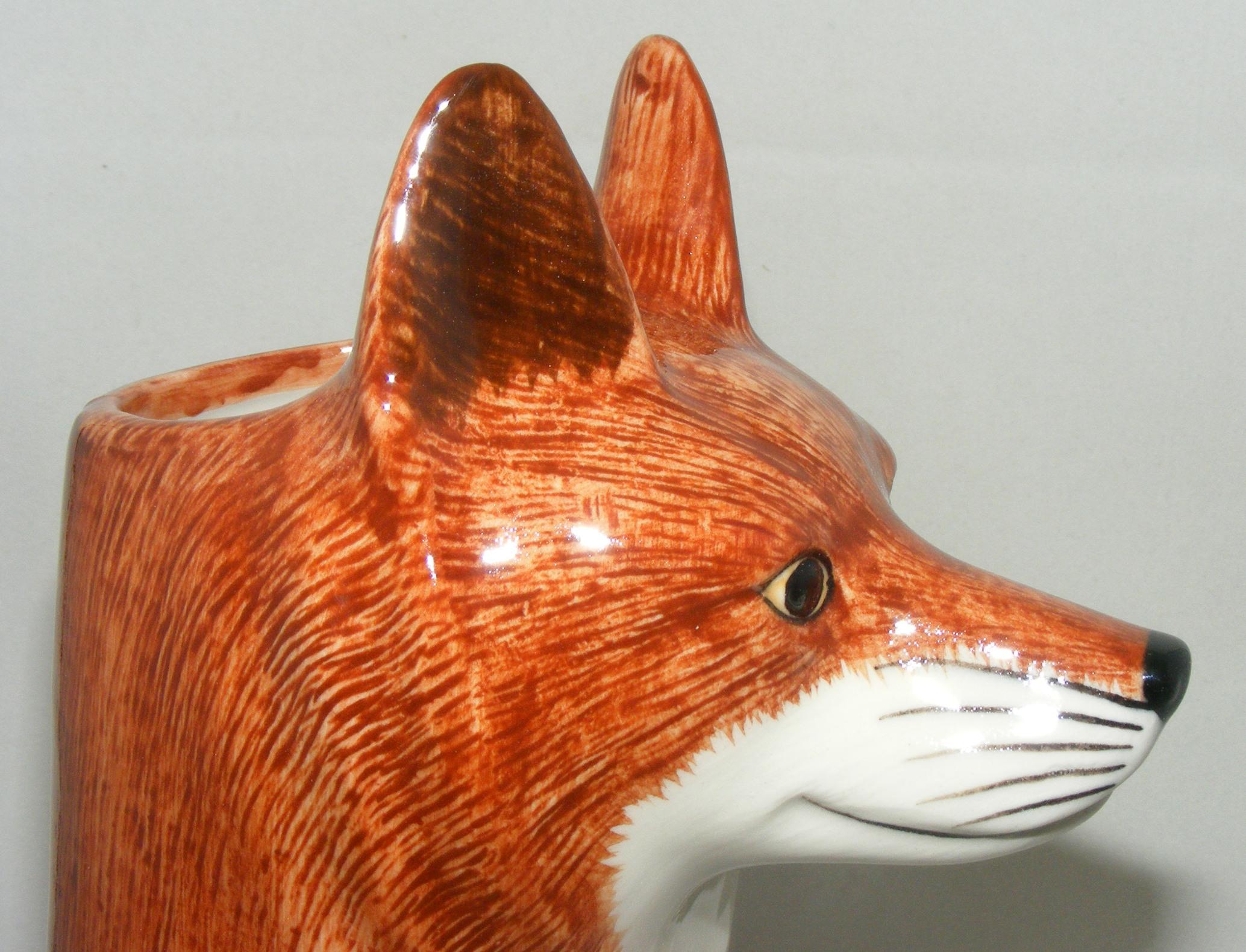 Quail Ceramics Fox Flower Vase Medium 894