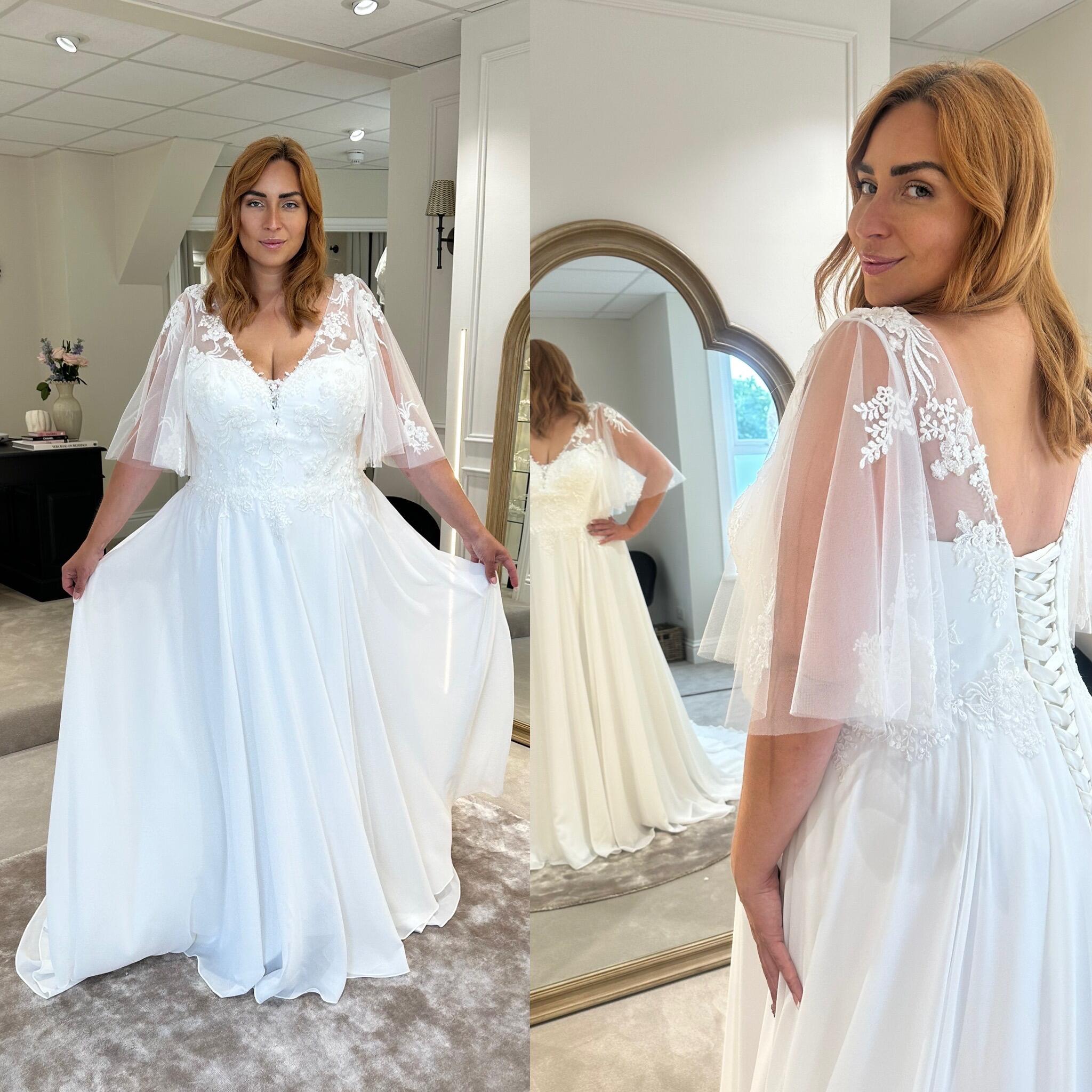 Boho Plus Size Wedding Dress