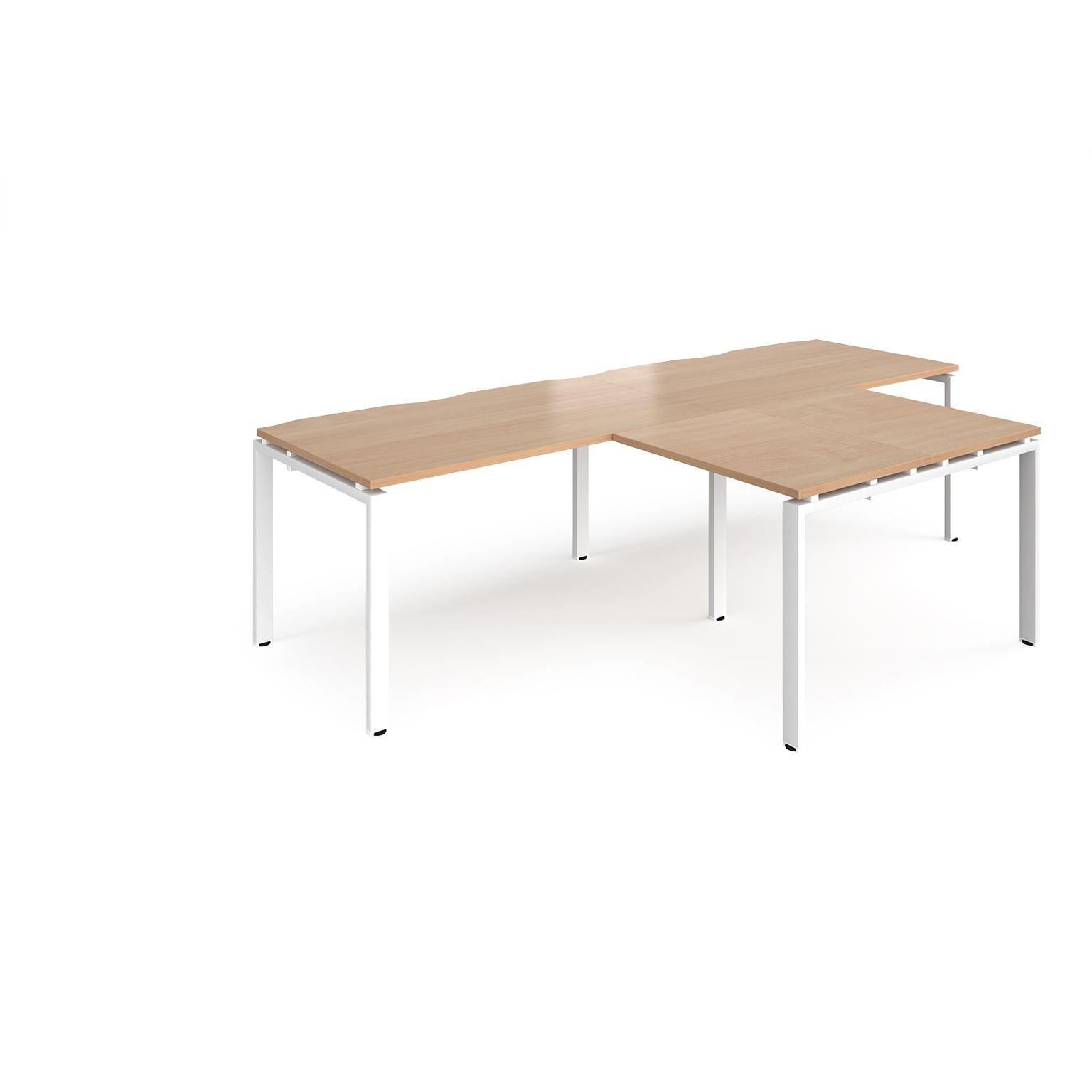 2026 D P028 - ADAPT II RETURN DESK CLUSTERS - 4 DESK CLUSTER WITH ...
