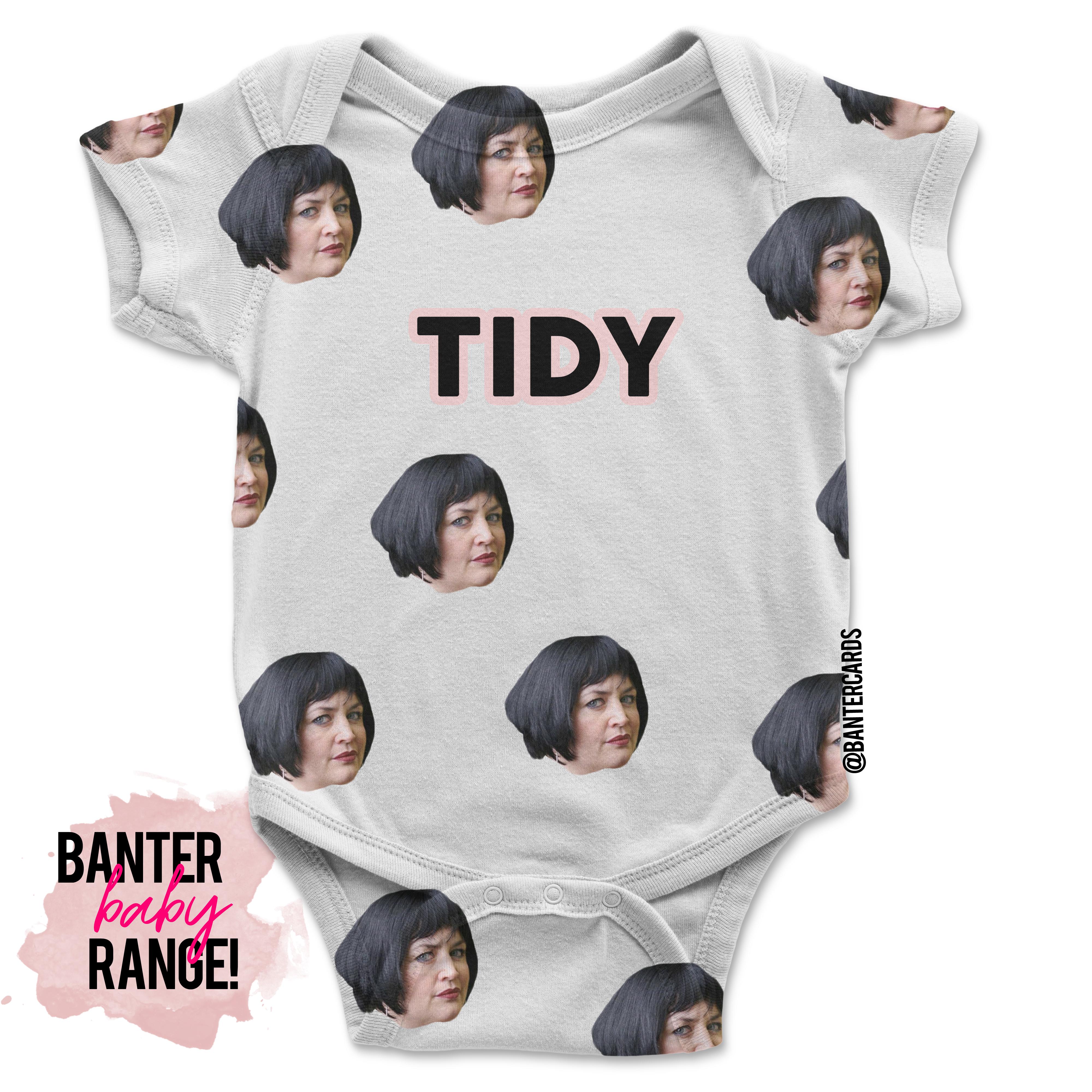 TIDY - NESSA | FUNNY BABY VEST | BANTER CARDS