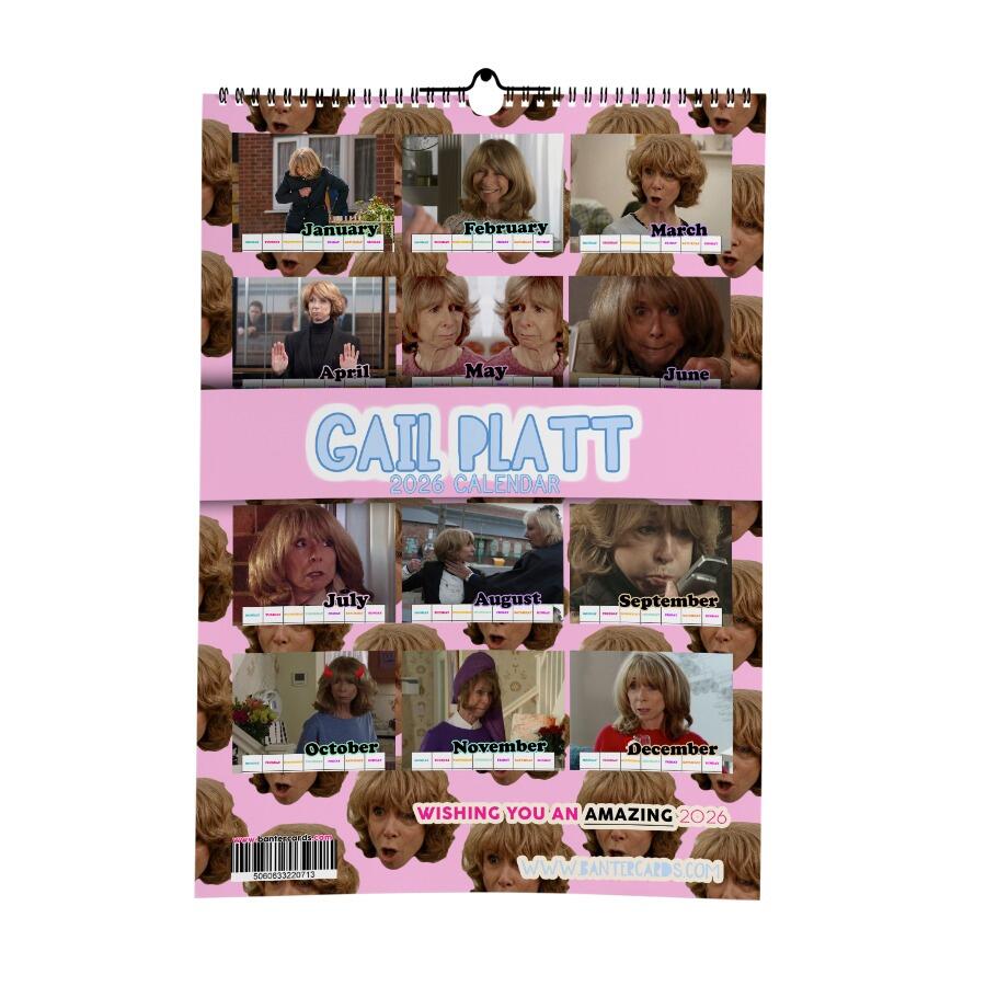 GAIL PLATT 2026 CALENDAR | FUNNY CALENDAR | BANTER CARDS | FUNNY GAIL ...
