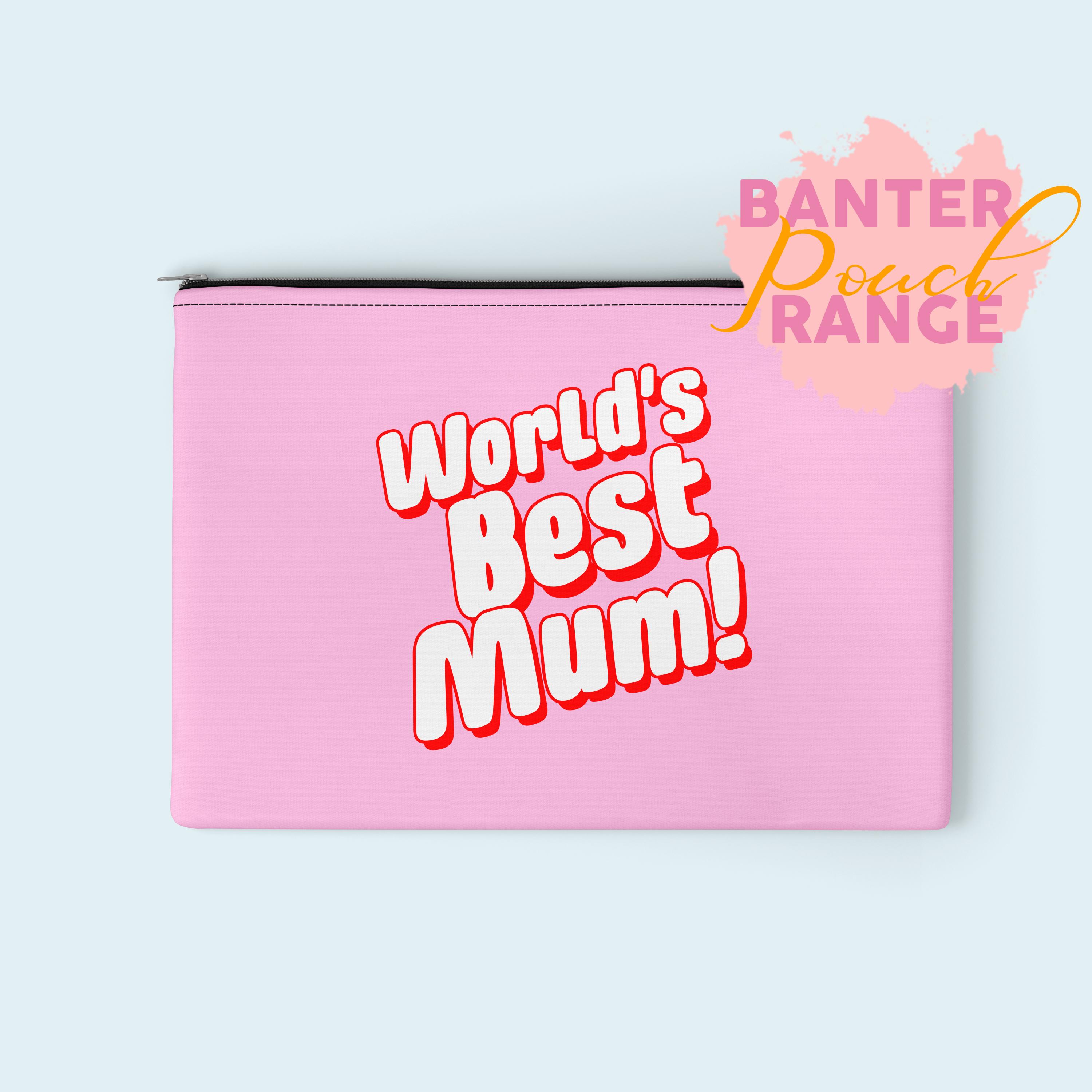 WORLD'S BEST MUM COIN PURSE | FUNNY PURSE | BANTER CARDS | POUCH